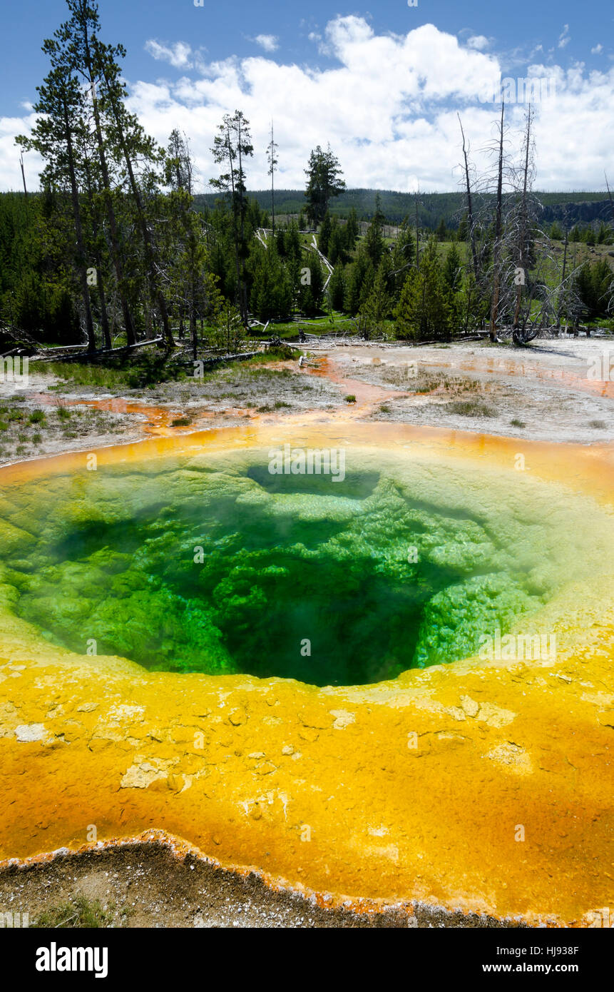 summer, summerly, america, geyser, colors, colours, heat, warmth ...
