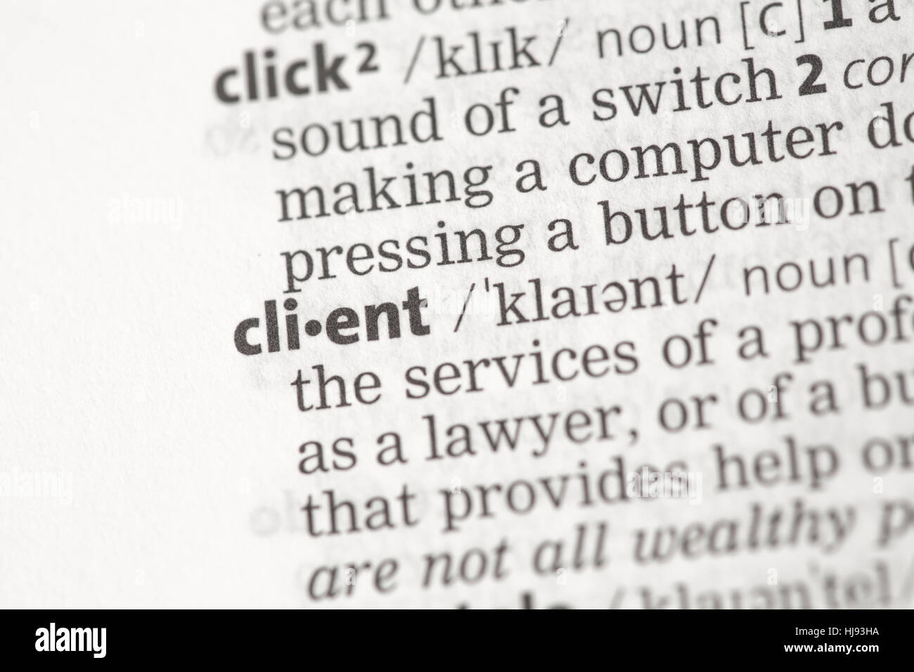 Client definition in the dictionary Stock Photo - Alamy Client definition in the dictionary Stock Photo - Alamy