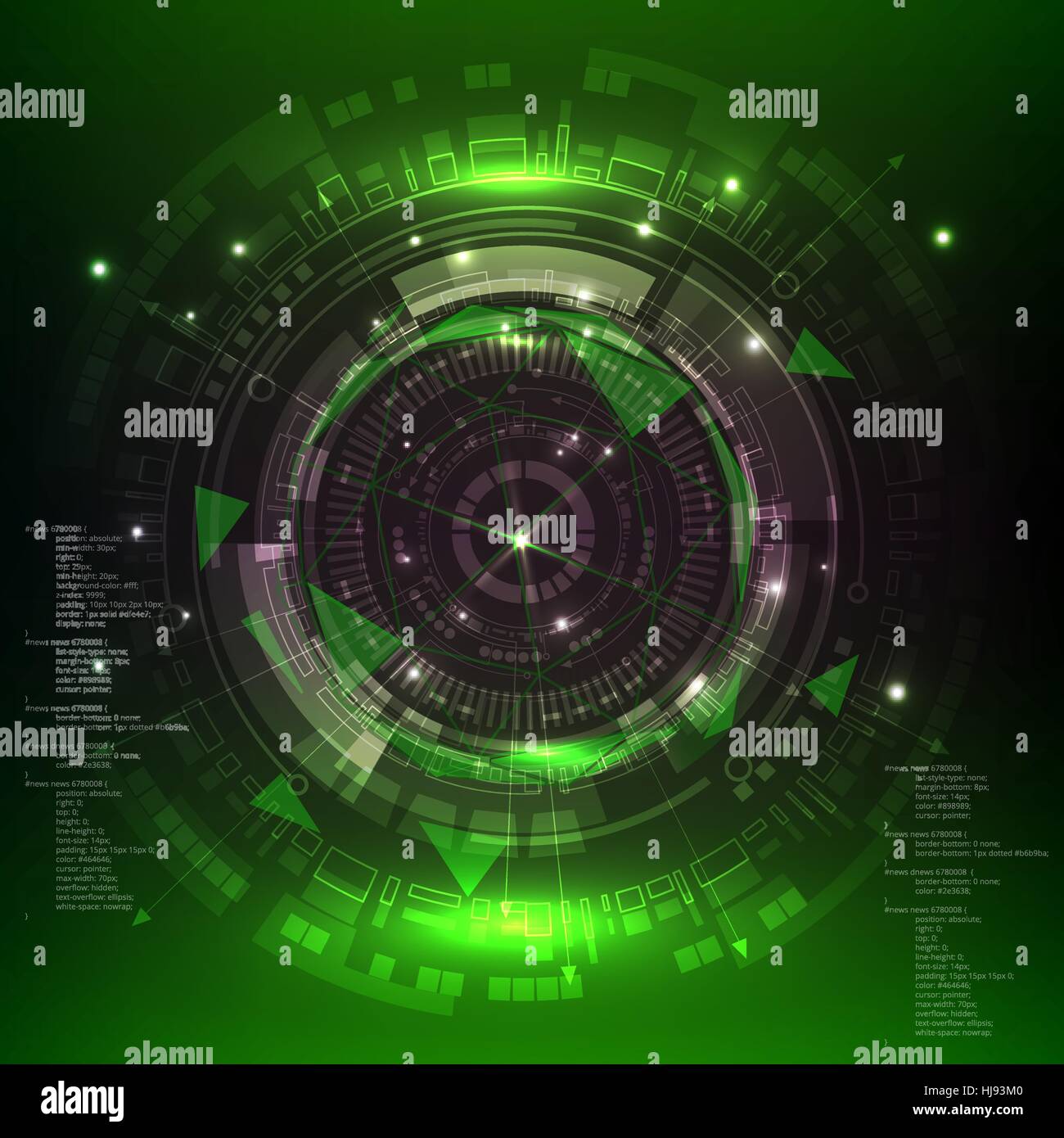 Technology digital background, green sci fi scientific design tech ...