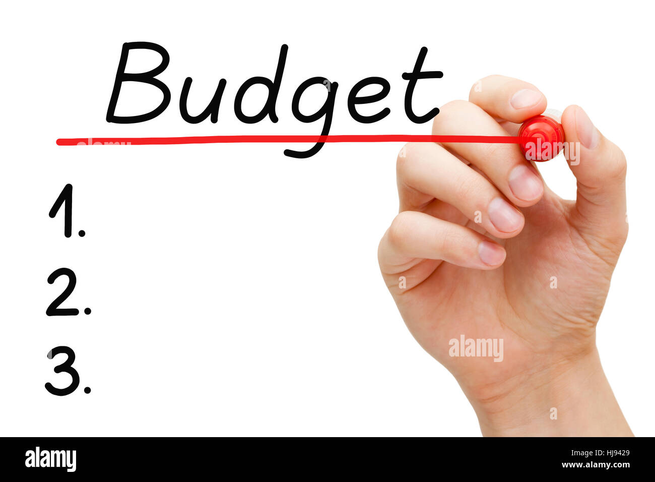 Income and expense list Cut Out Stock Images & Pictures - Alamy