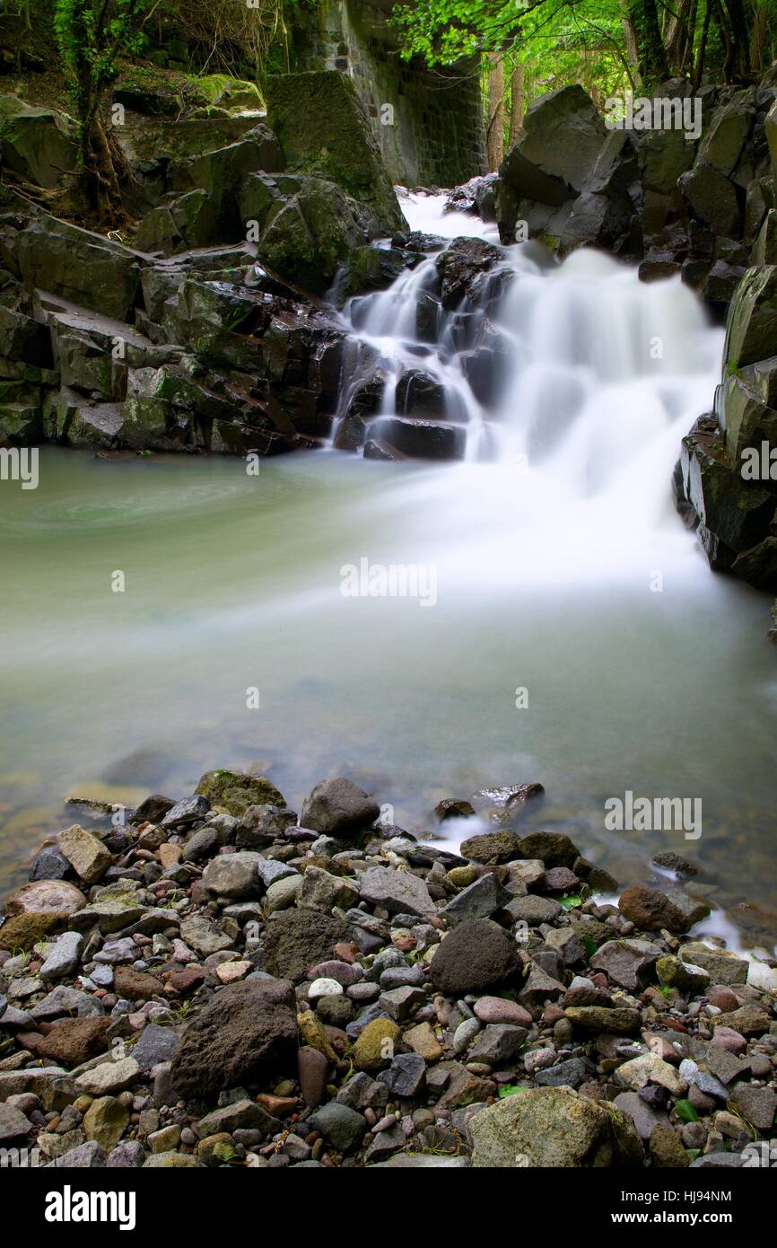 flow, stream, waterfall, smooth, splash, rocks, water, fall, motion ...