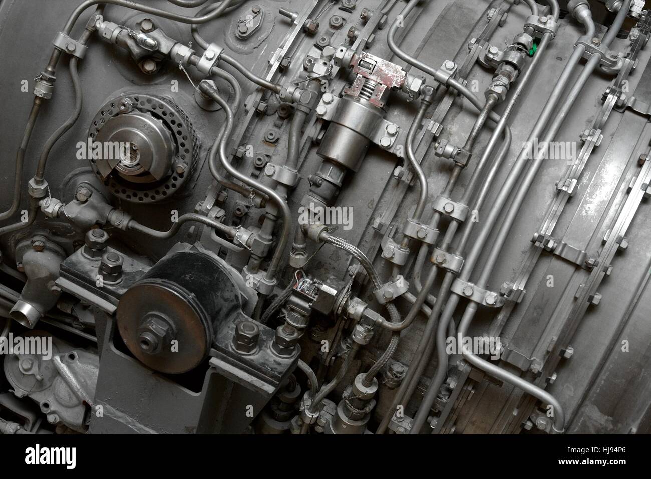 Details of an old aircraft engine Stock Photo - Alamy