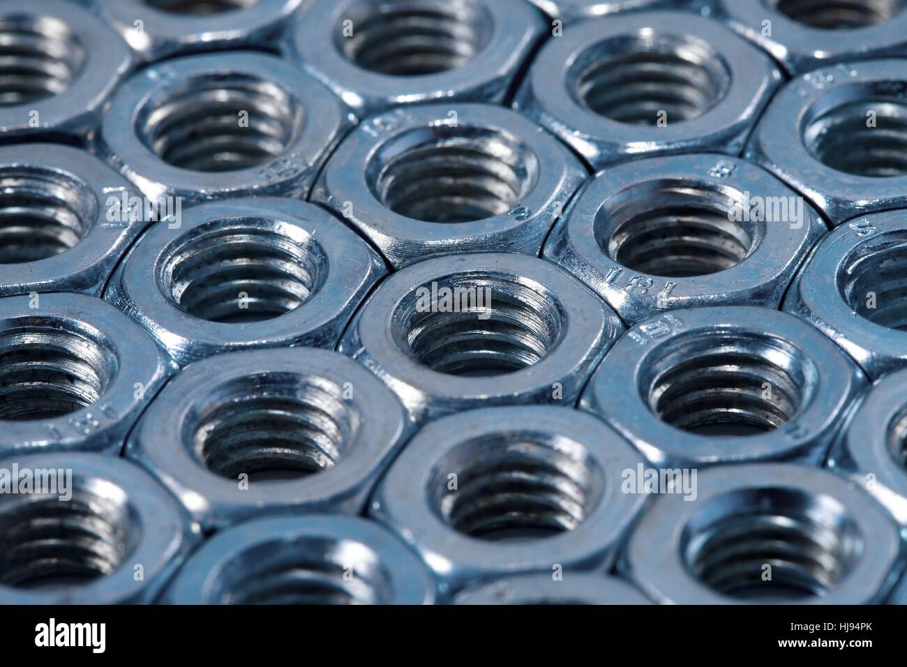 object, female, screw, metal, nut, hexagon, many, order, tool, object ...