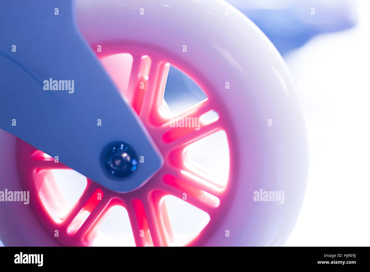 Inline freestyle new roller skates in retail skate shop window display ...