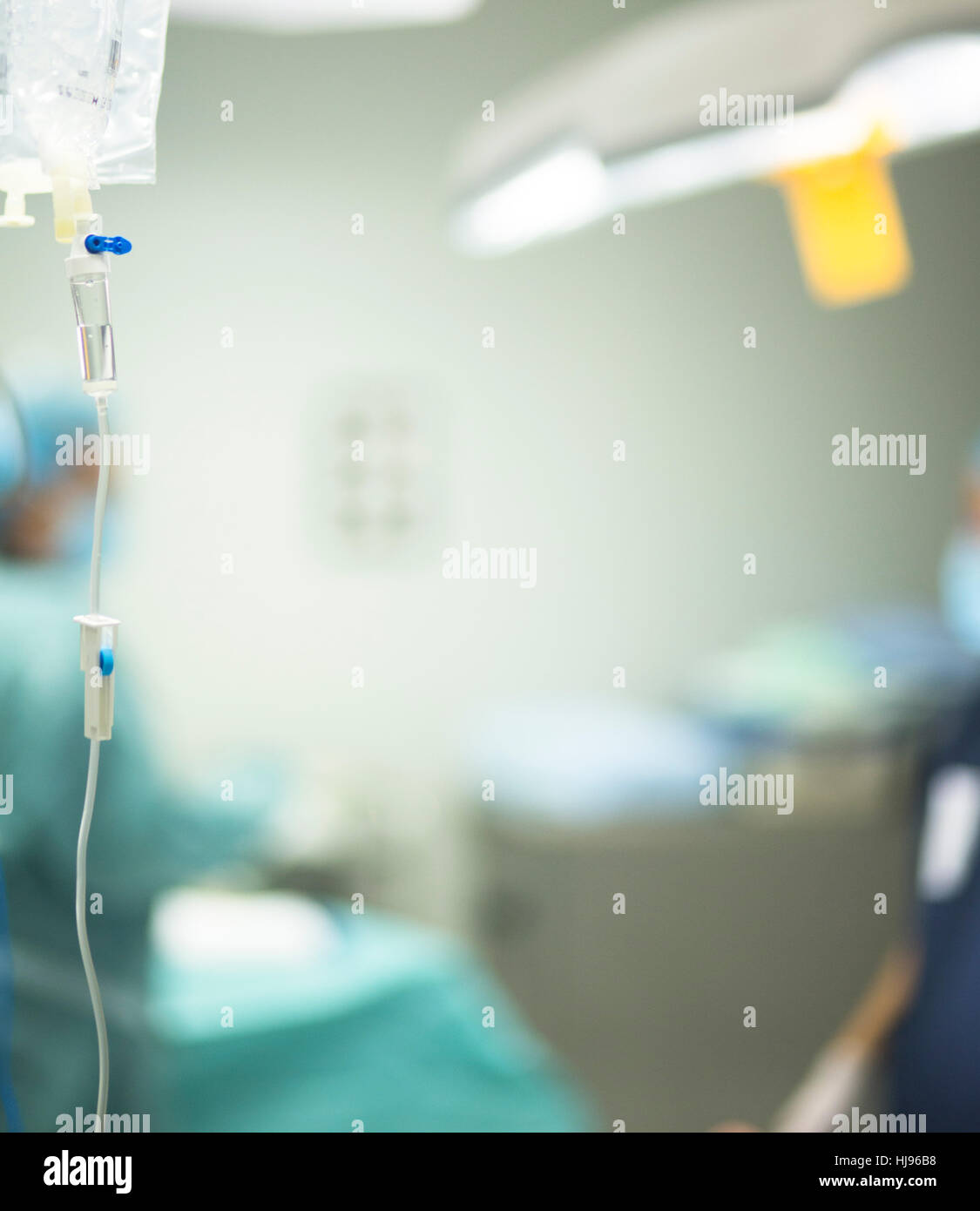 Hospital surgery medical drip in emergency room operating theater ward ...