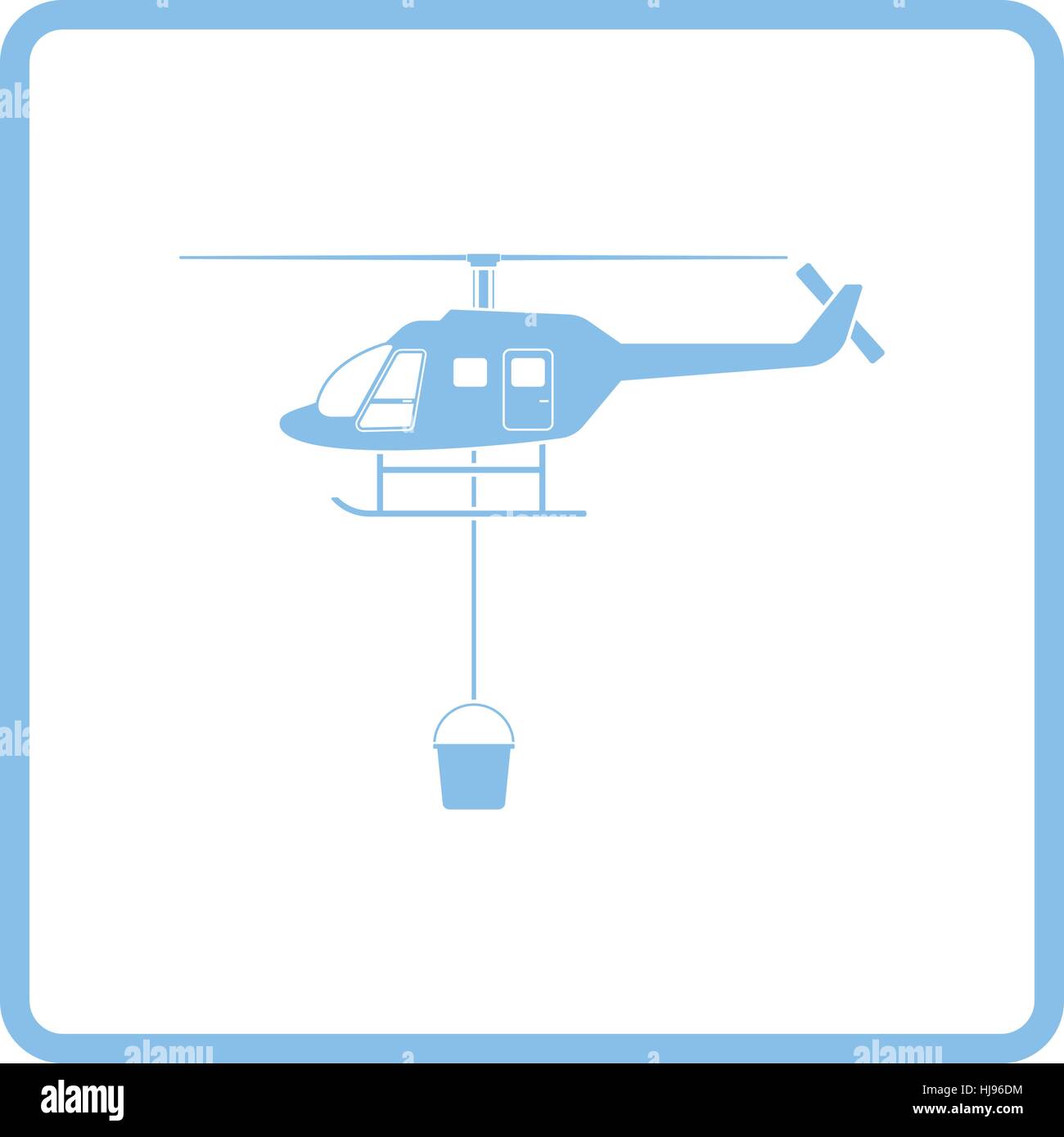 Blue fire rescue helicopter water Stock Vector Images - Alamy
