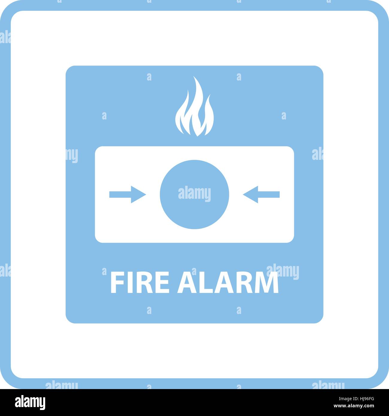 Fire alarm frame Stock Vector Images - Alamy