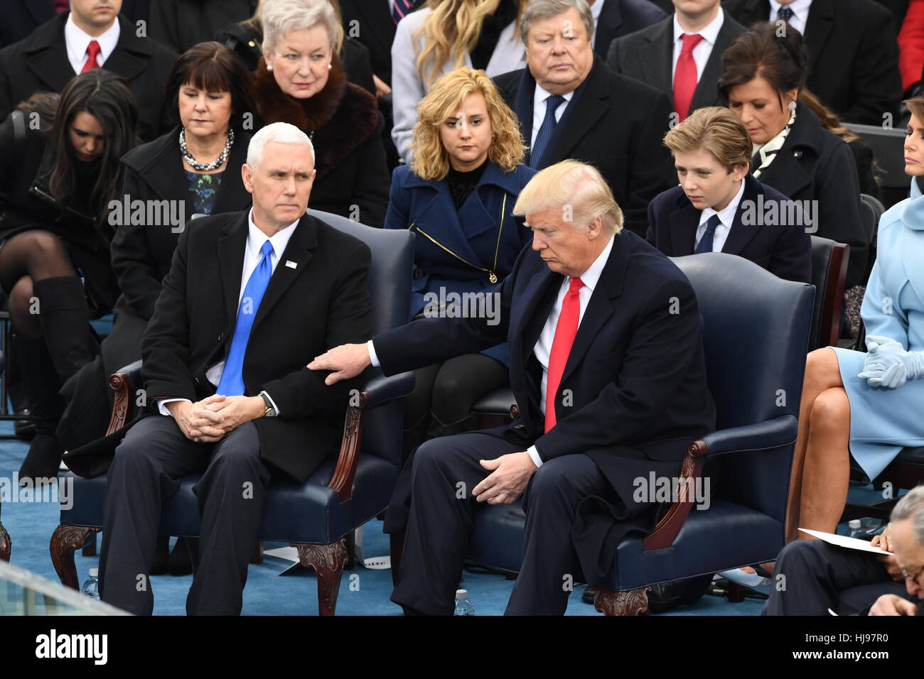 President Donald Trump reaches out to his Vice President Mike Pence ...