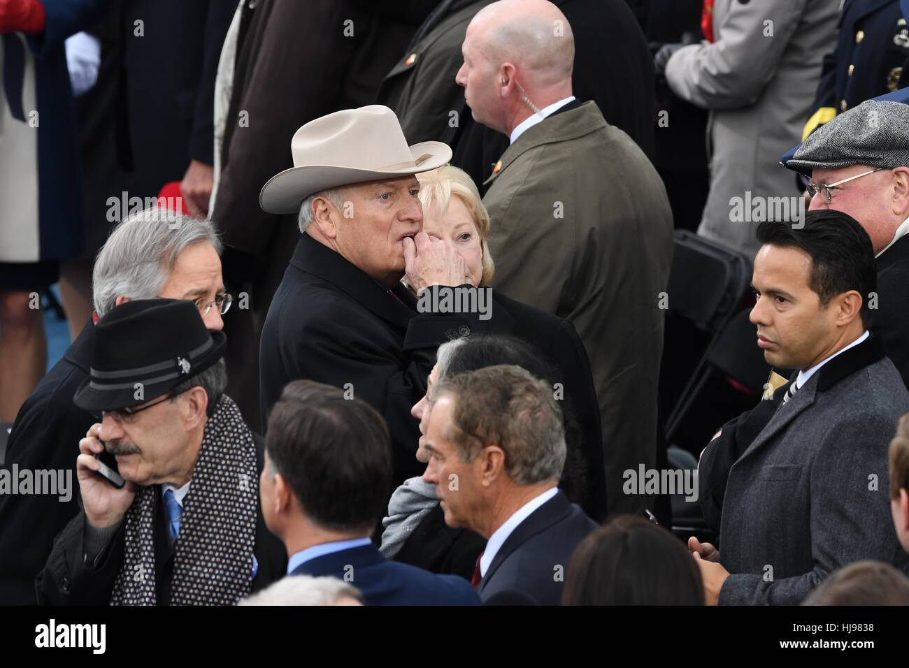 Former Vice President Dick Cheney wearing a cowboy hat arrives for the ...