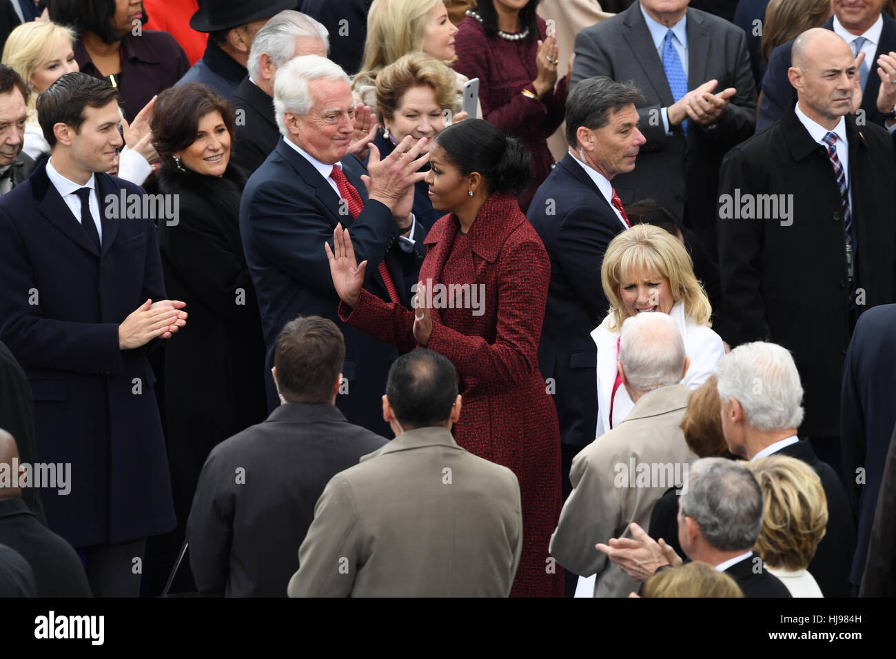 First Lady Michelle Obama arrives for the 68th President Inaugural ...