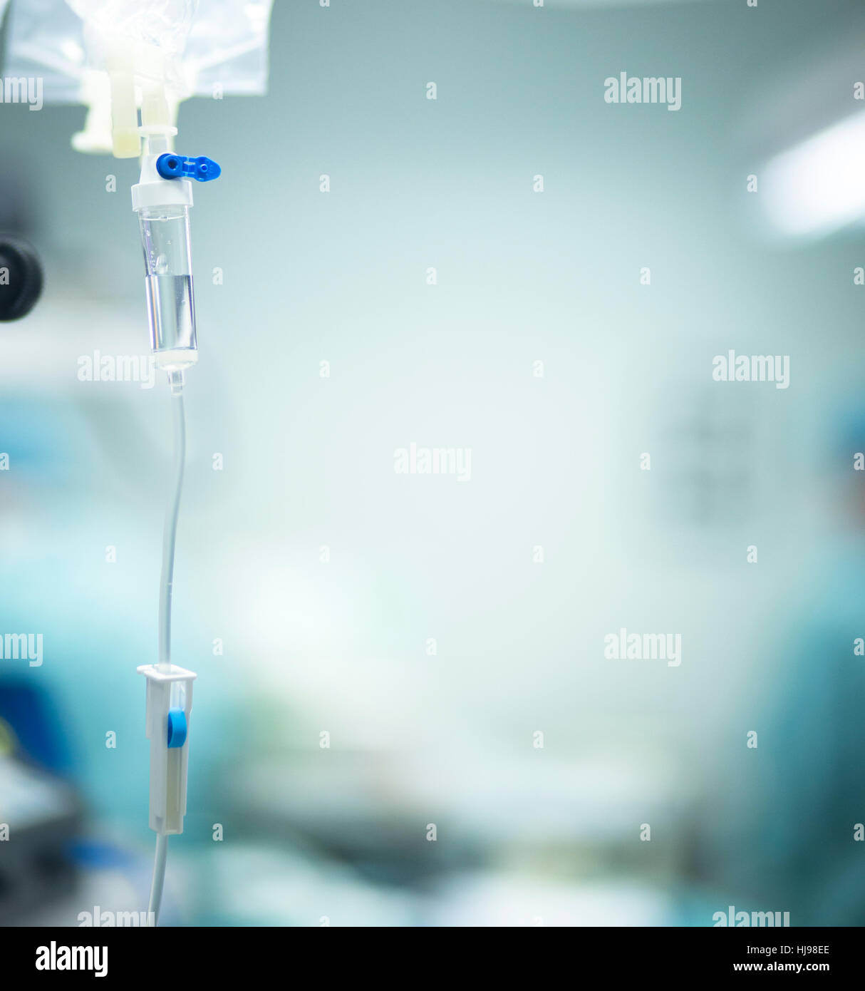 Hospital surgery medical drip in emergency room operating theater ward ...