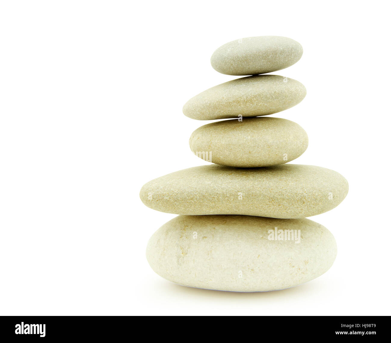 Stack of balanced stones on a white background Stock Photo - Alamy