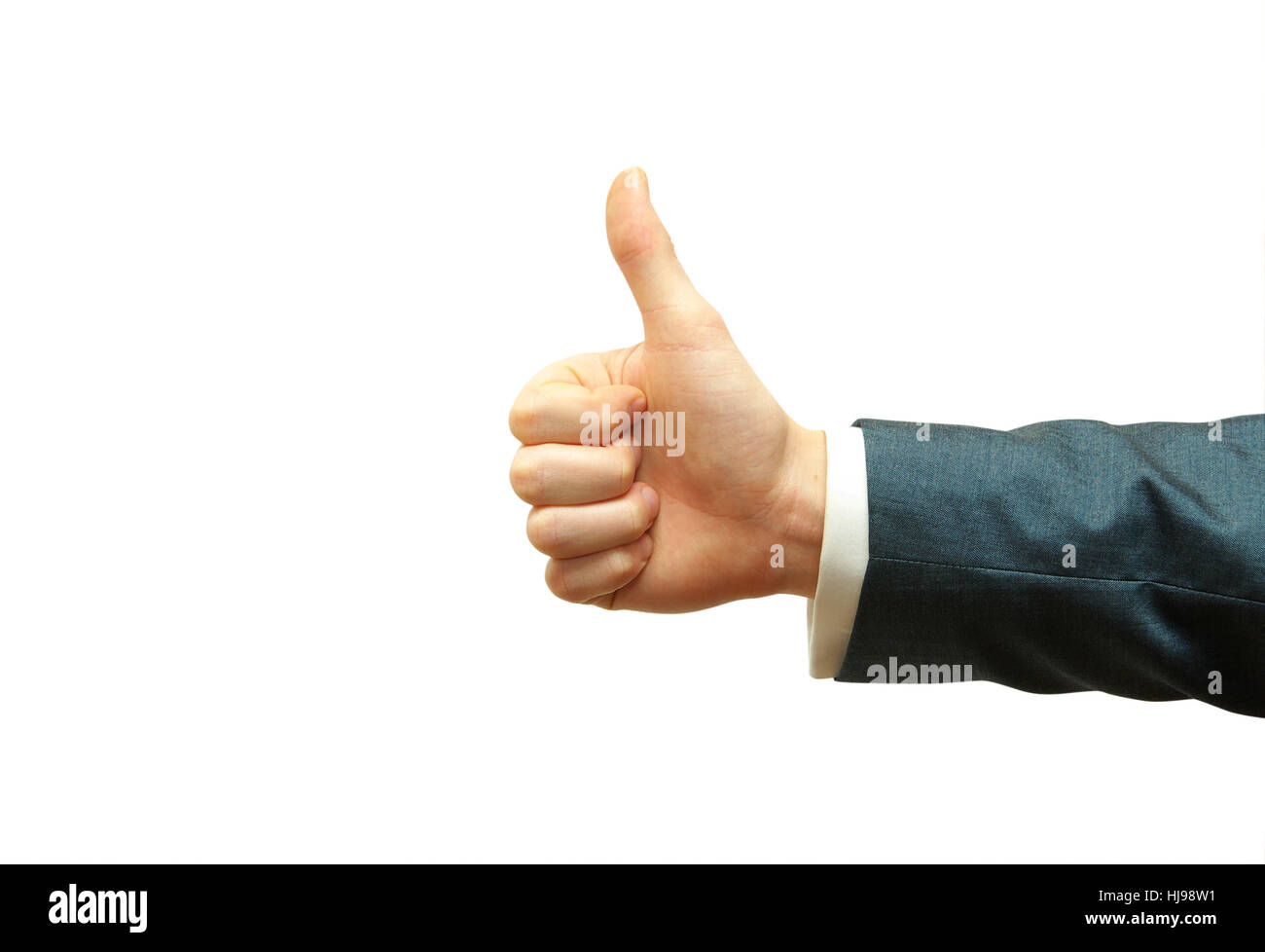 success hand sign isolated on white Stock Photo - Alamy