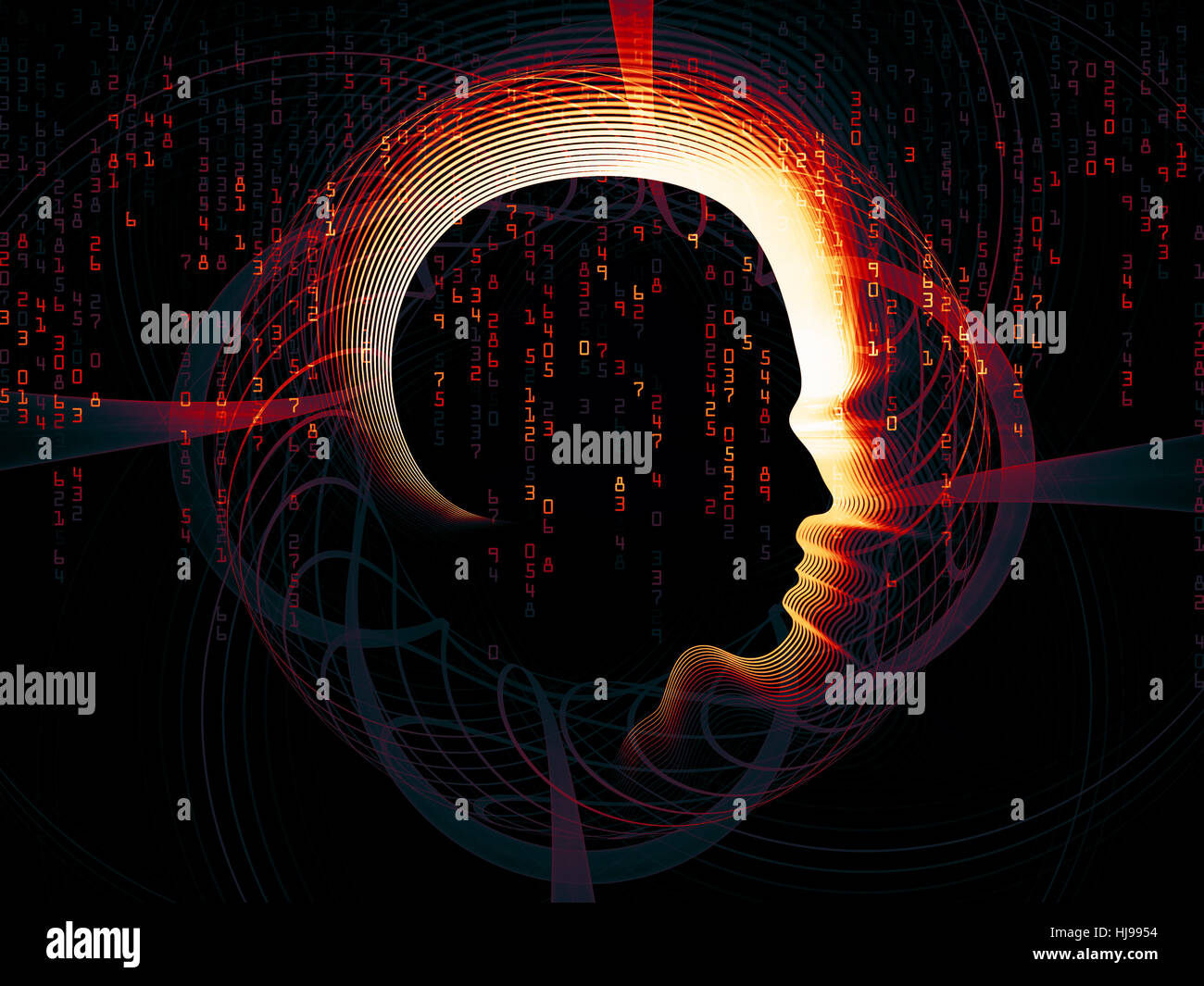 profile, calculation, arrangement, composition, space, face, human ...