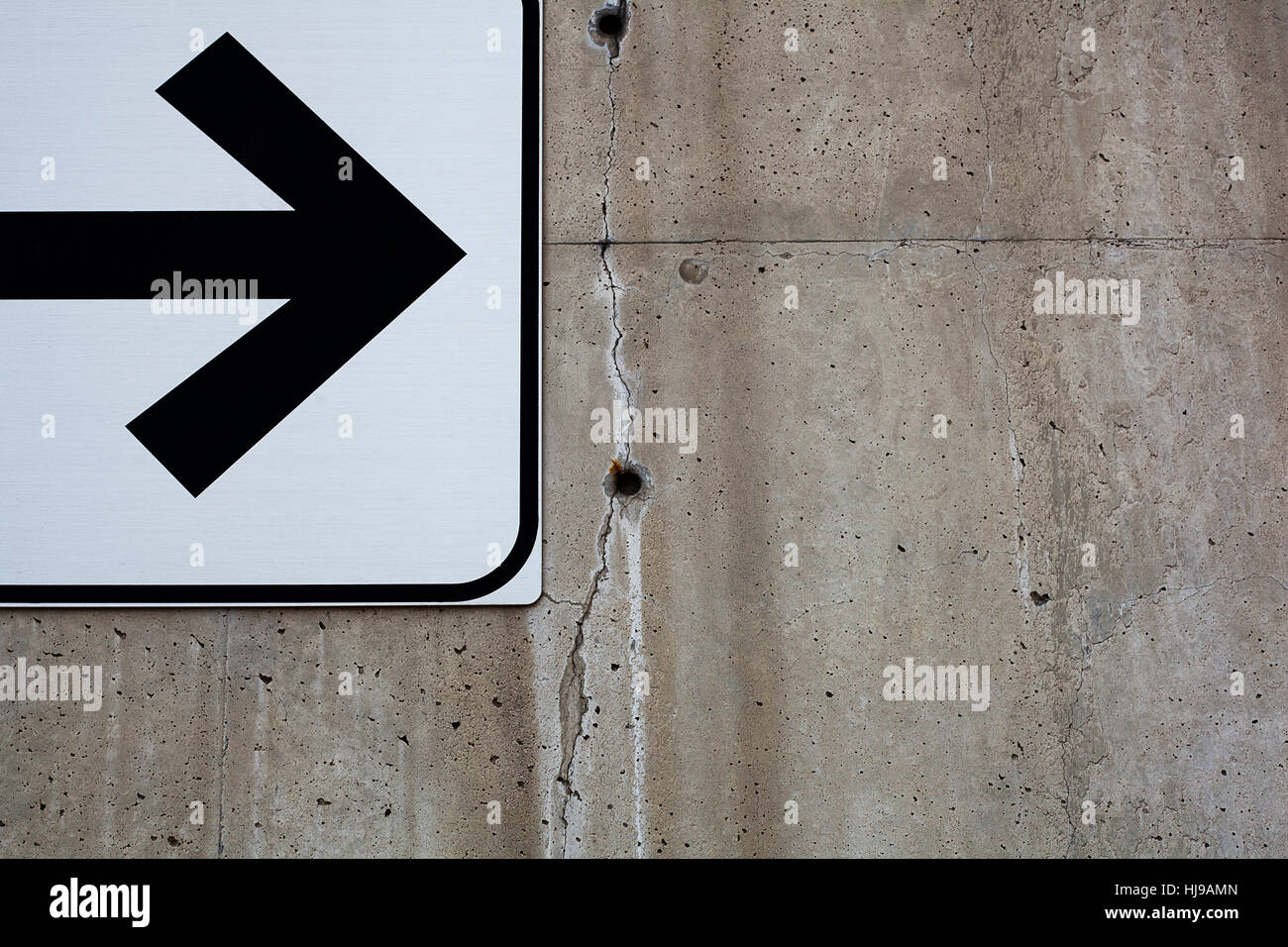Traffic sign arrow pointing right hi-res stock photography and images ...