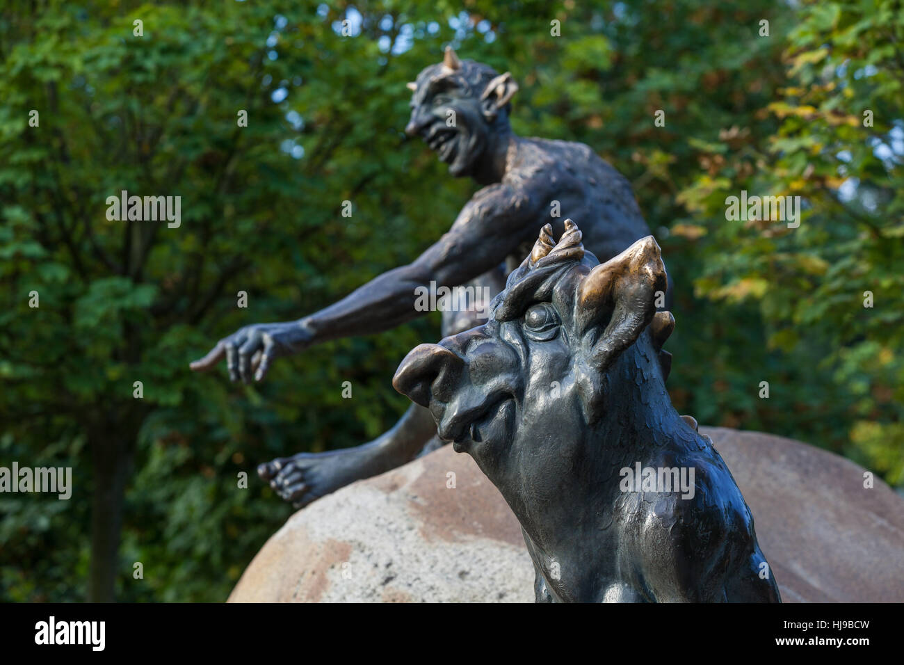 statue, resin, devil, devils, witch, statue, width, resin, woods ...