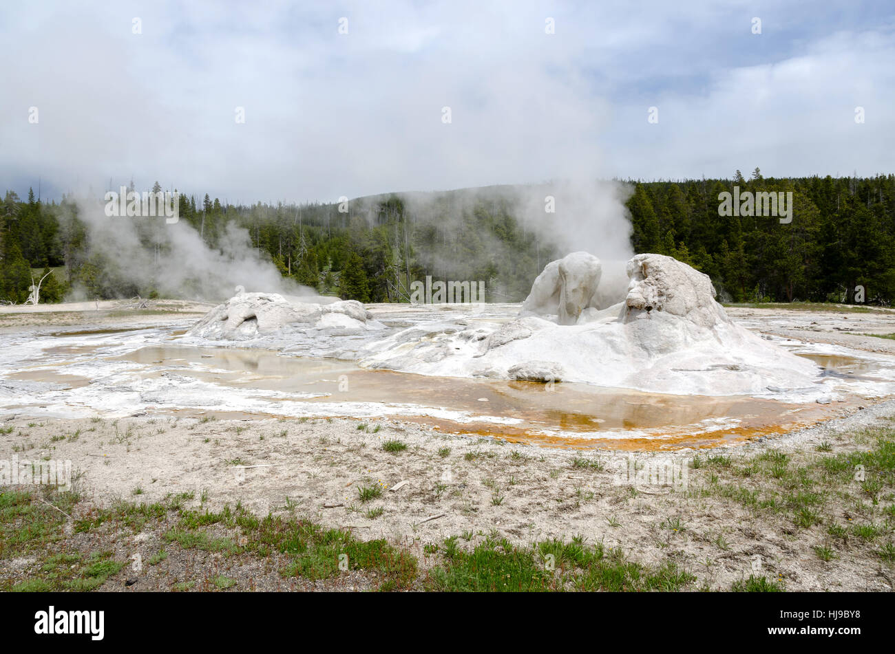 national park, landscape, scenery, countryside, nature, geyser ...