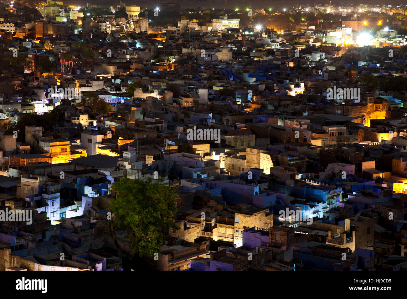houses, city, town, night, nighttime, india, sight, view, outlook ...