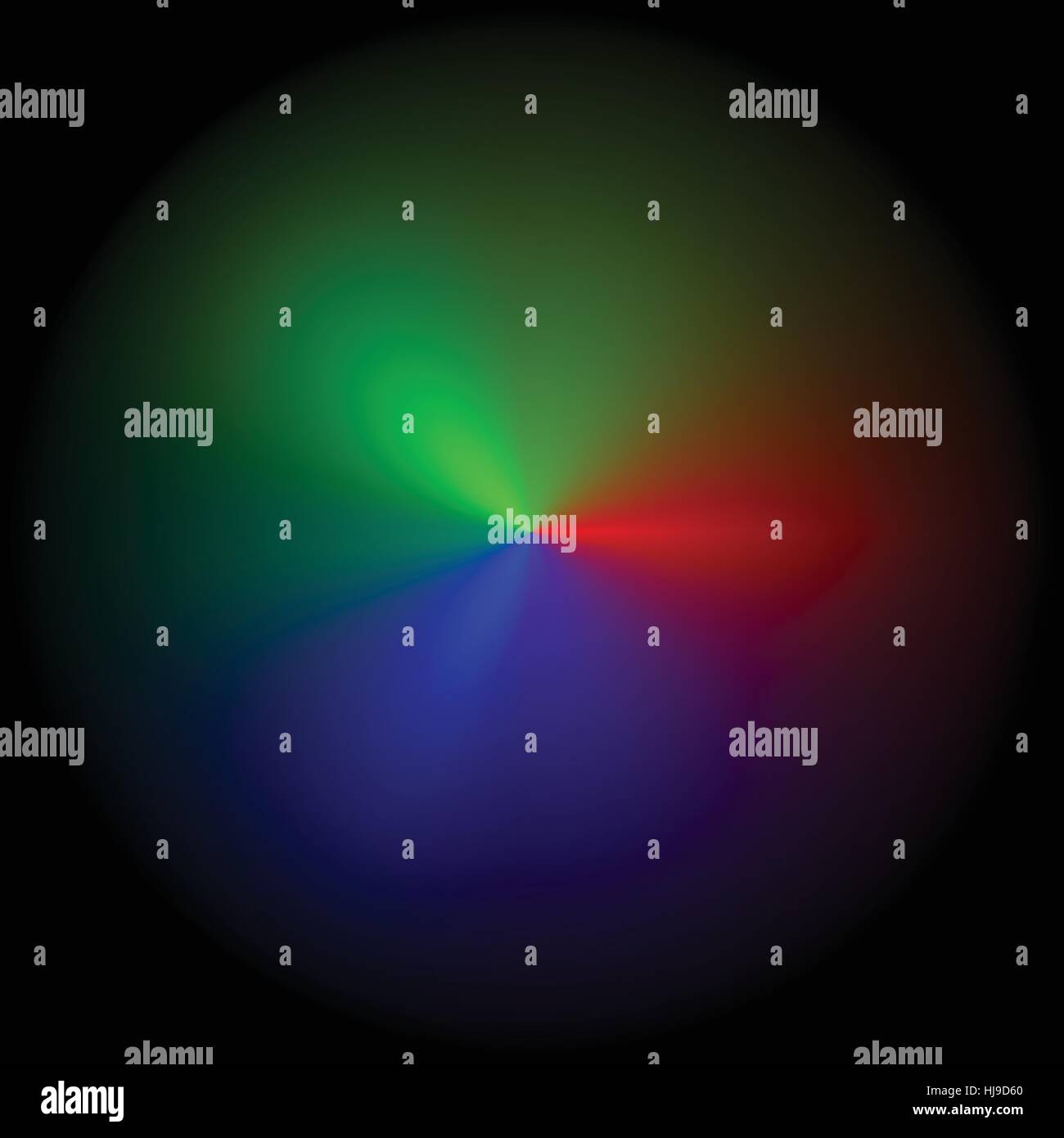 Color wheel / color chart with blended, faded circles for color theory ...