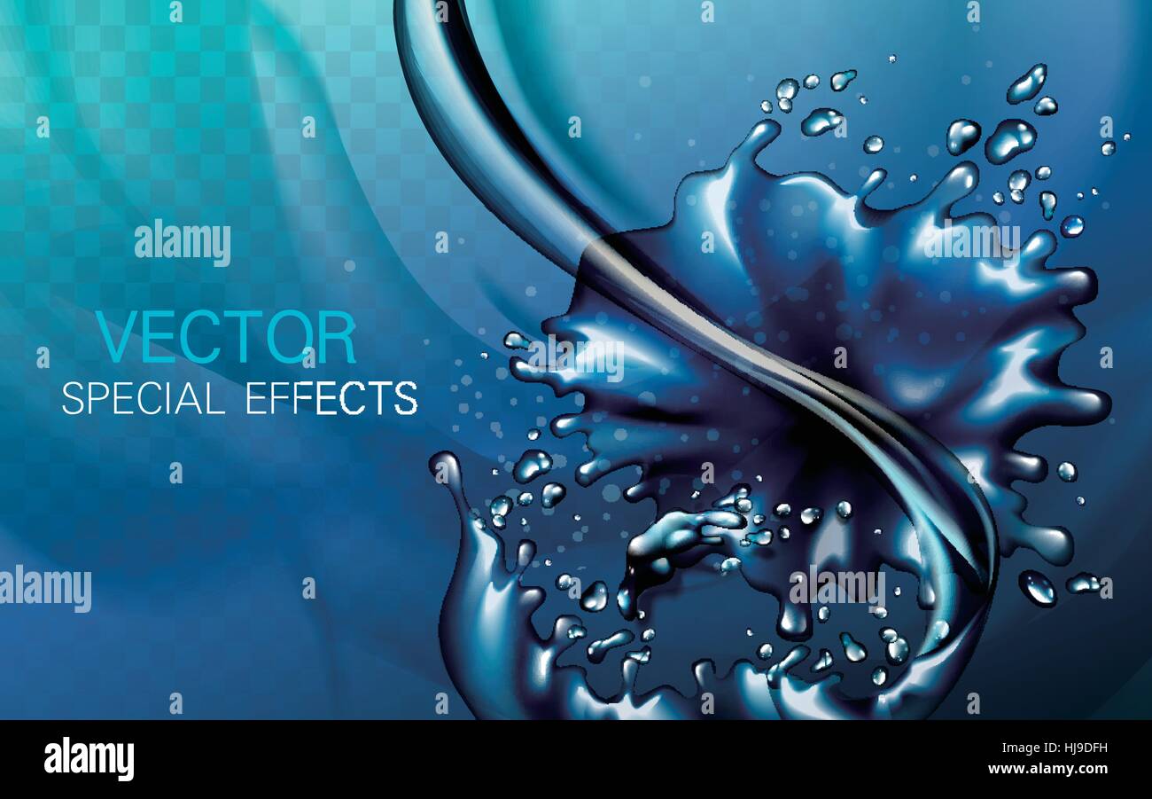Blue watery Stock Vector Images - Alamy