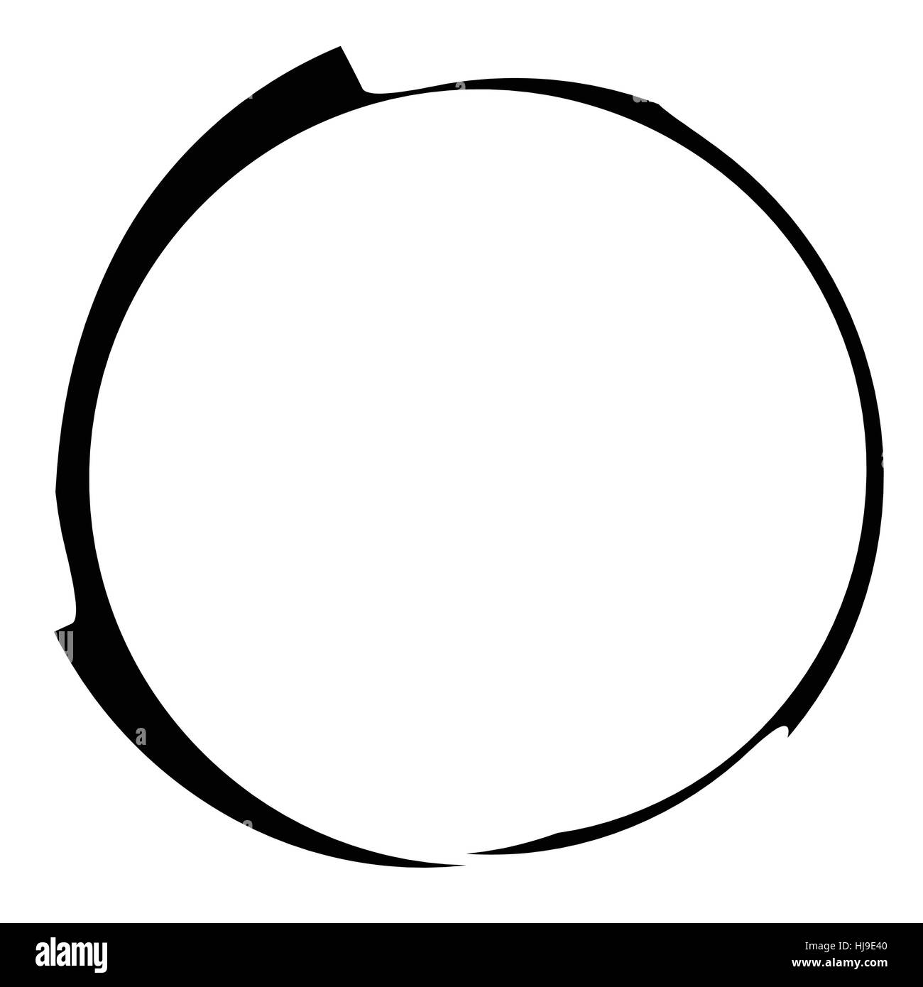 Circle liquid, fluid splash element isolated on white Stock Vector ...