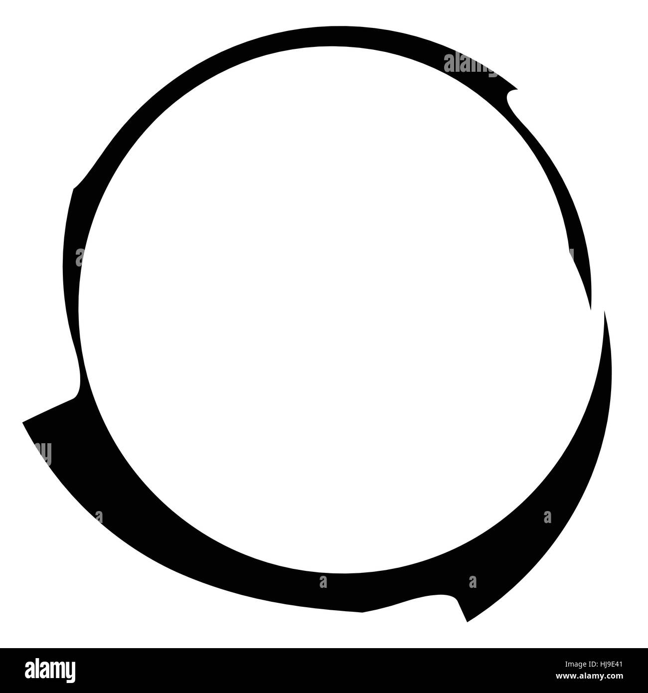 Circle liquid, fluid splash element isolated on white Stock Vector ...