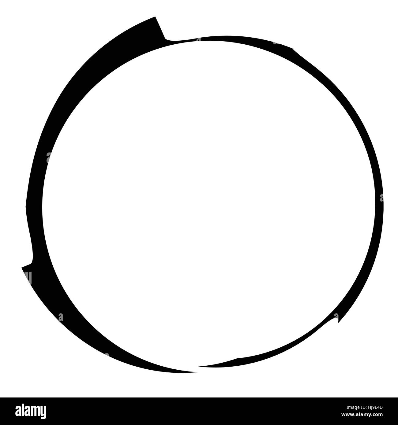 Circle liquid, fluid splash element isolated on white Stock Vector ...