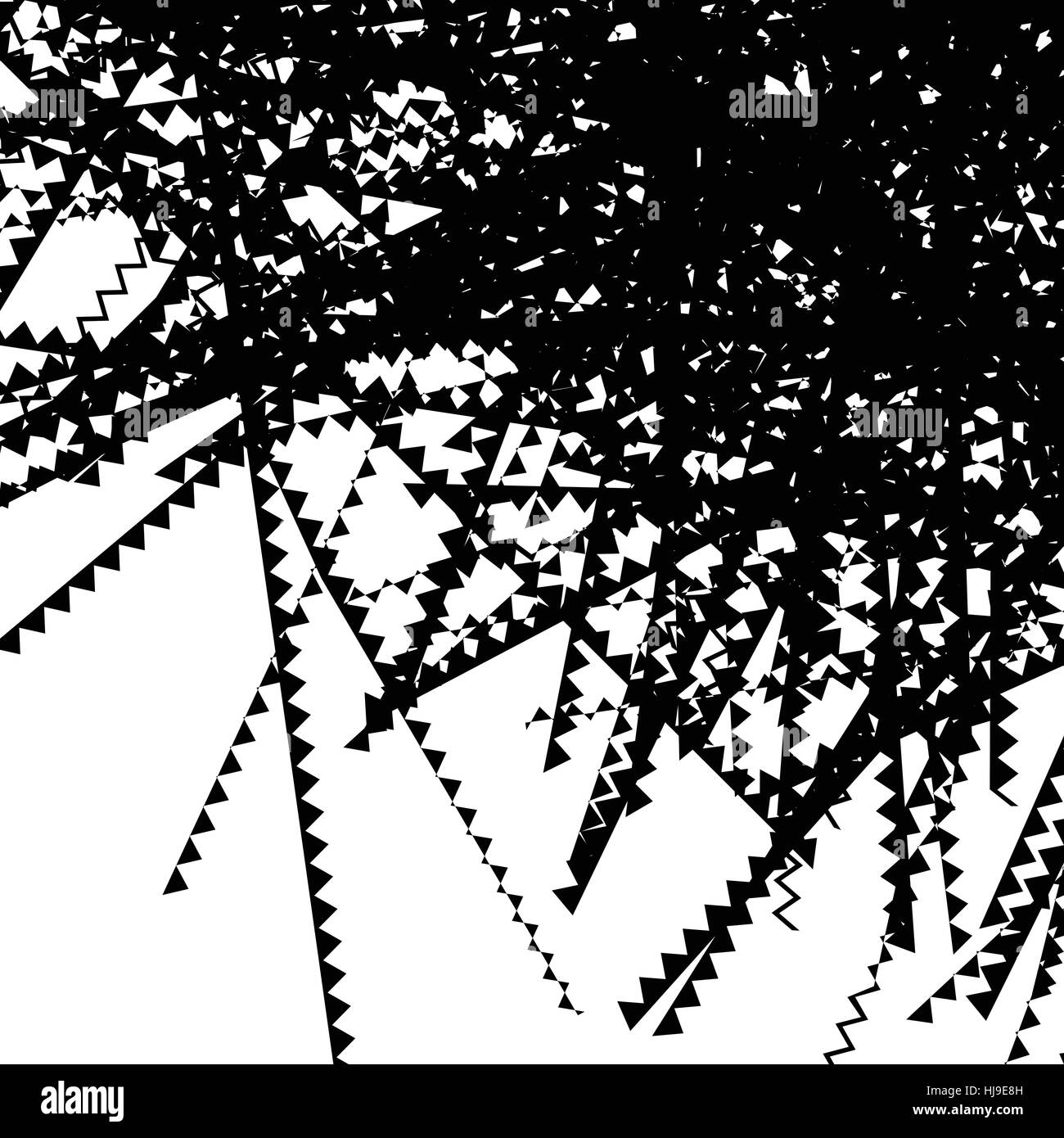 Edgy zig-zag lines monochrome texture, pattern. Random lines geometric ...