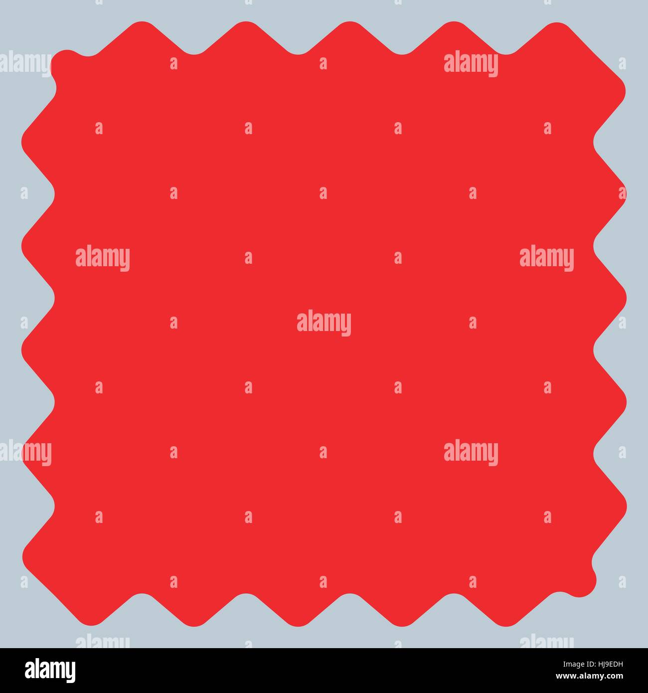 Square with billowy edges. Distorted, deformed square frame, border ...