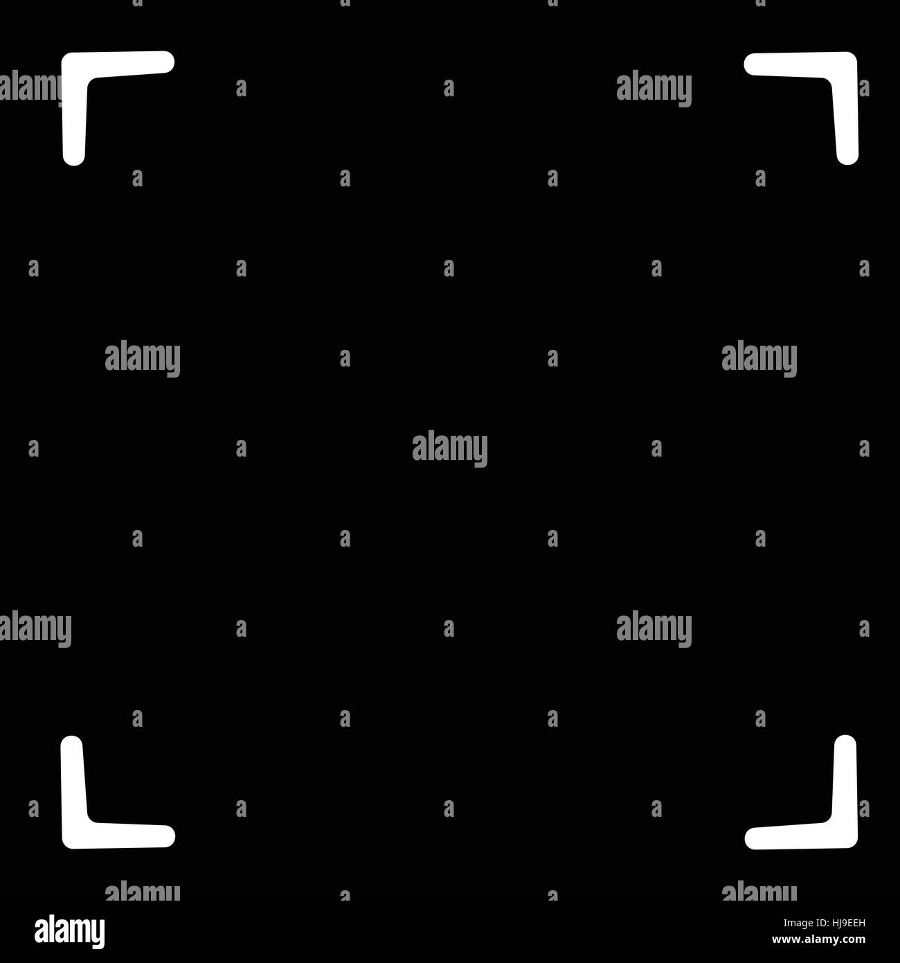 Square frame - border element isolated on white Stock Vector Image ...