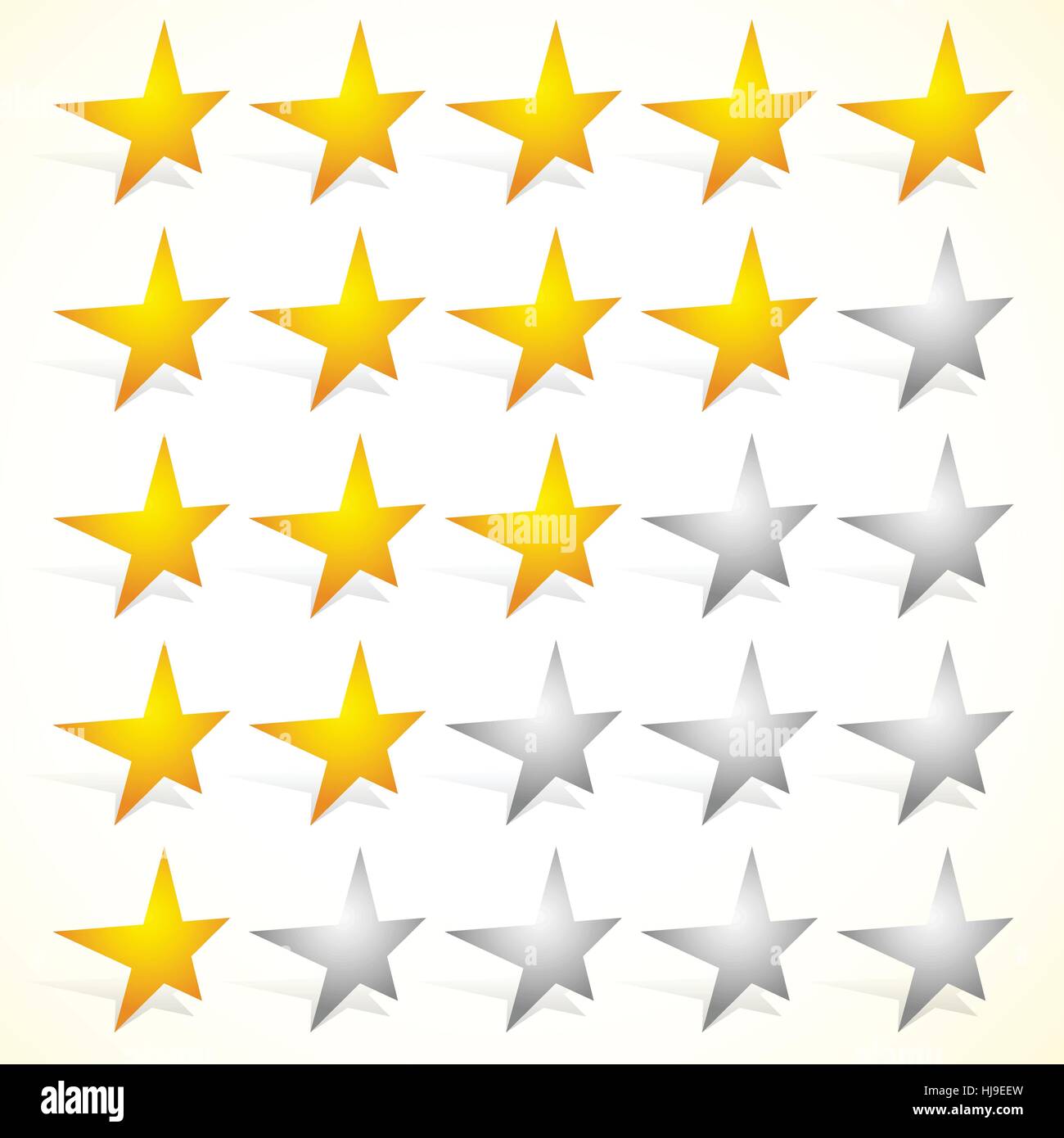 Star rating element with perspective on stars. Satisfaction, rating ...
