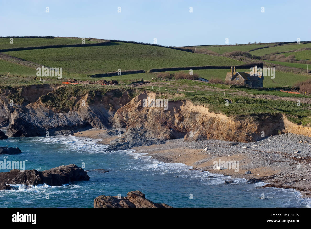 lizard, beach, seaside, the beach, seashore, coast, cornwall, church ...