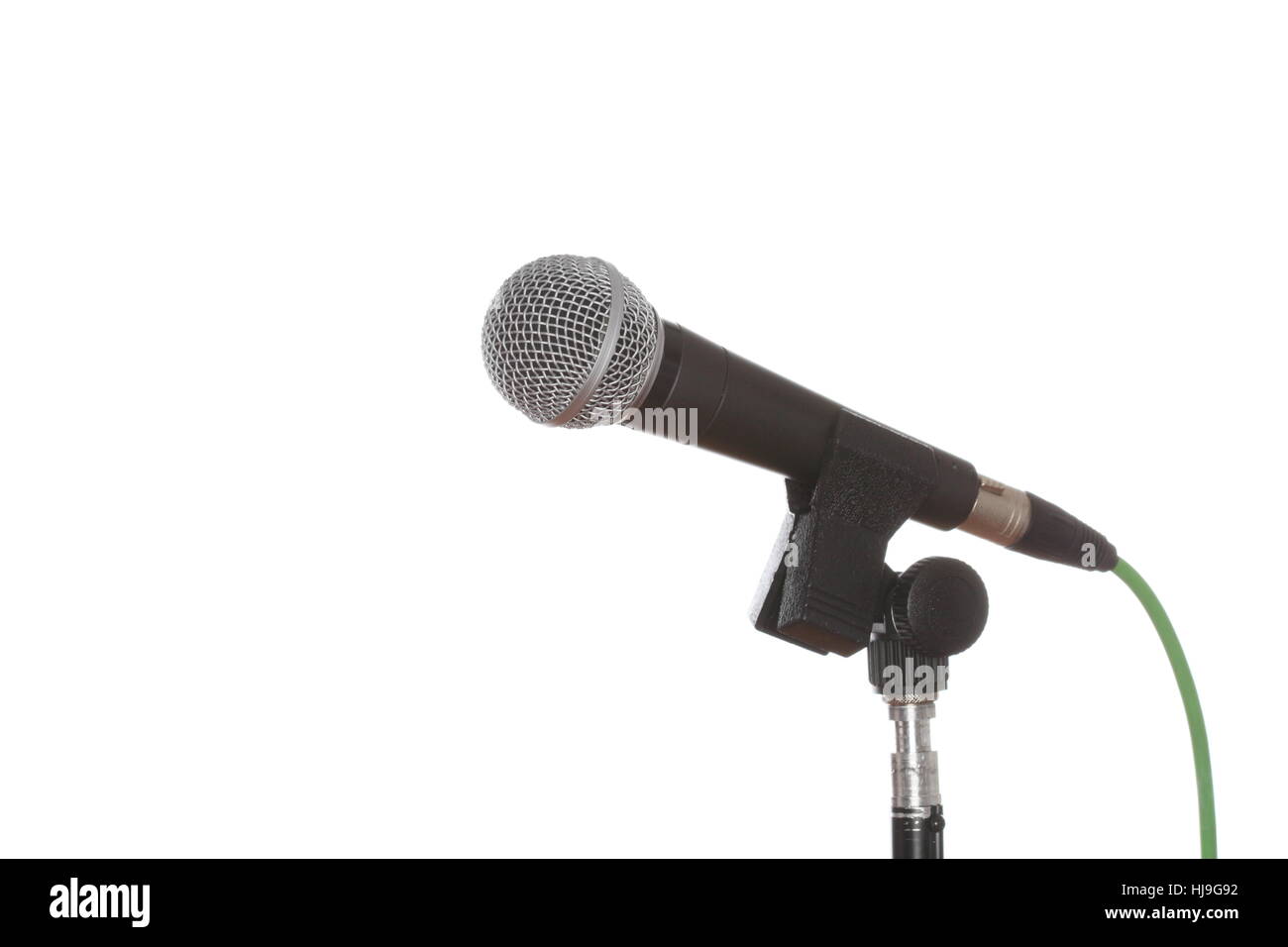 microphone on white Stock Photo - Alamy