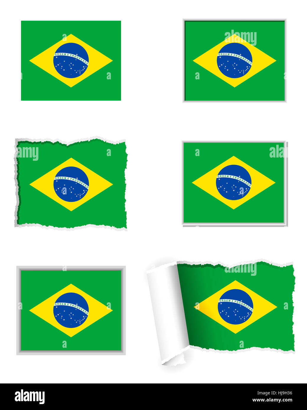 flags set brazil Stock Photo - Alamy