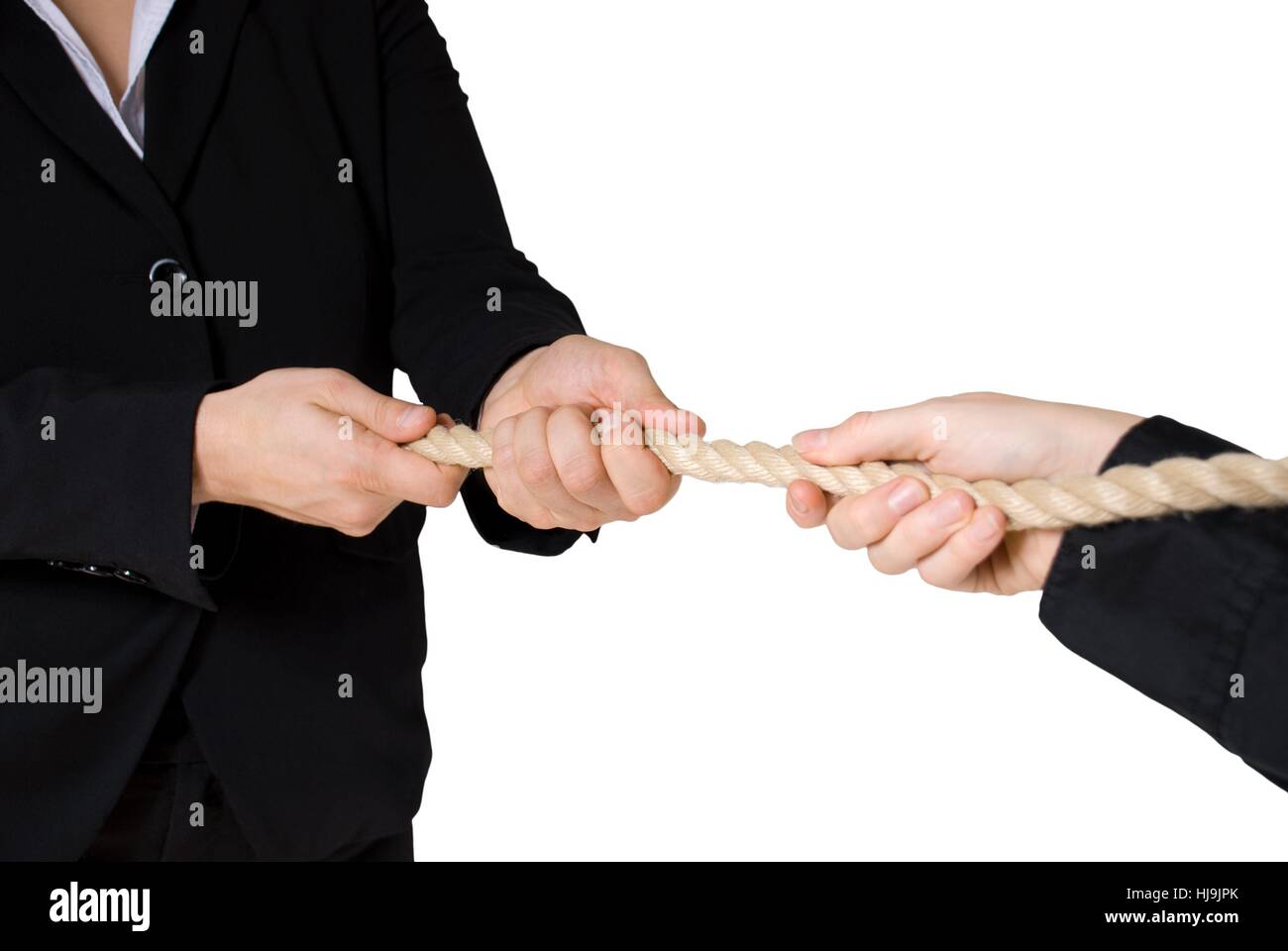 tug of war between business people, isolated Stock Photo - Alamy