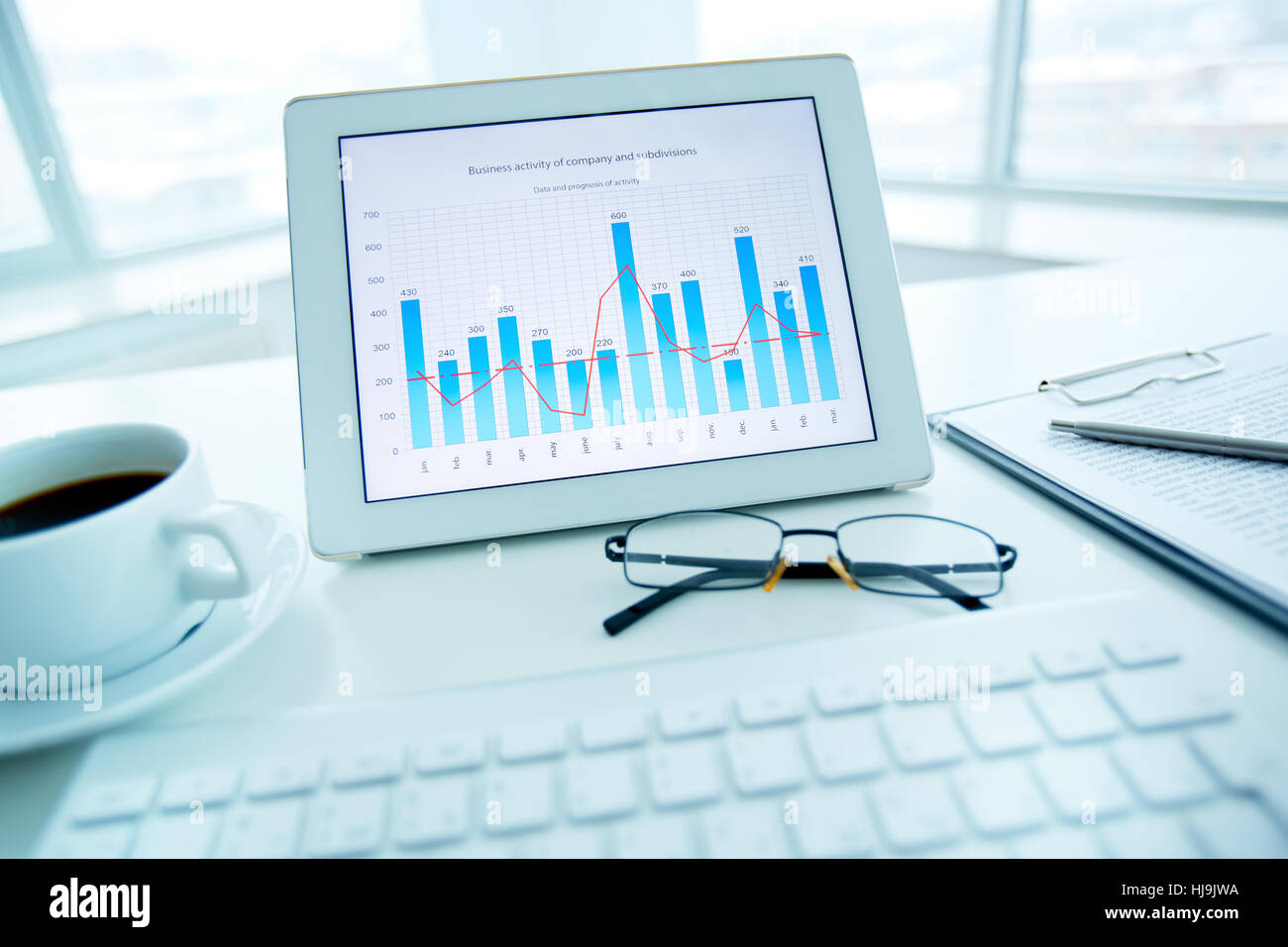 cup, PC, computers, computer, strategy, object, chart, closeup, modern ...