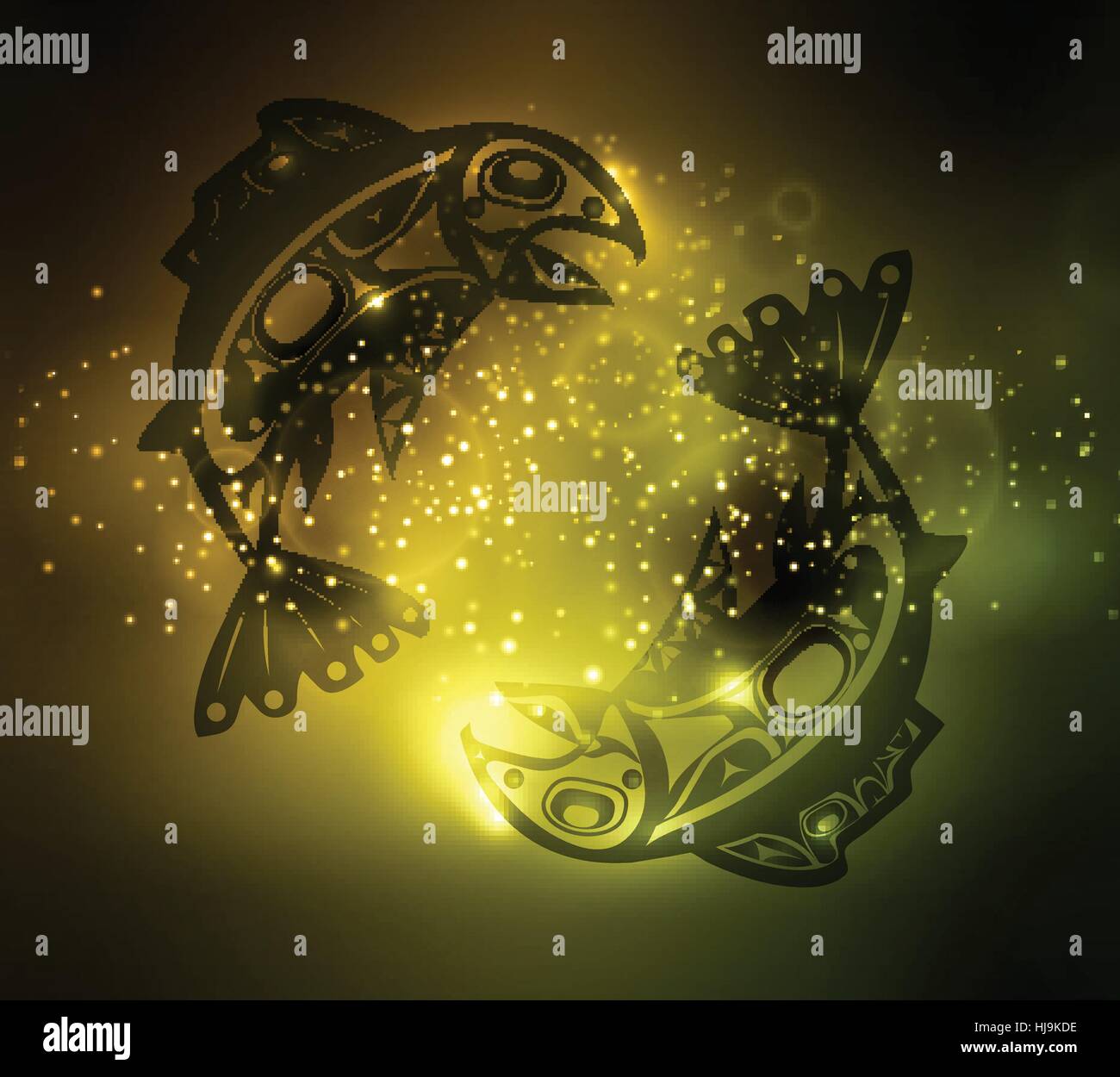 Traditional native american indian salmon hi-res stock photography and ...