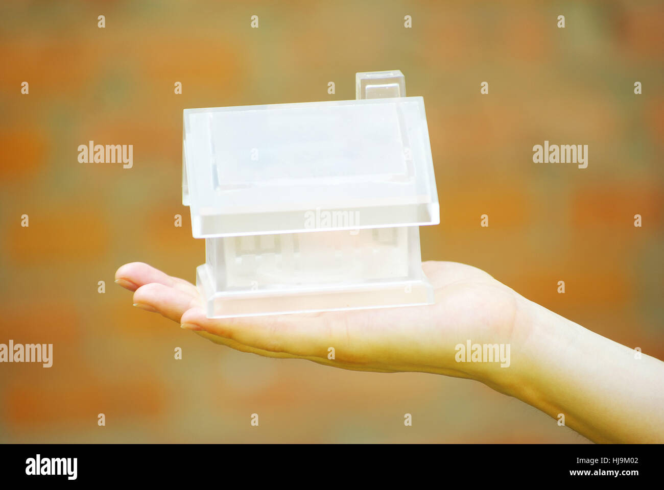 The house in human hand Stock Photo - Alamy