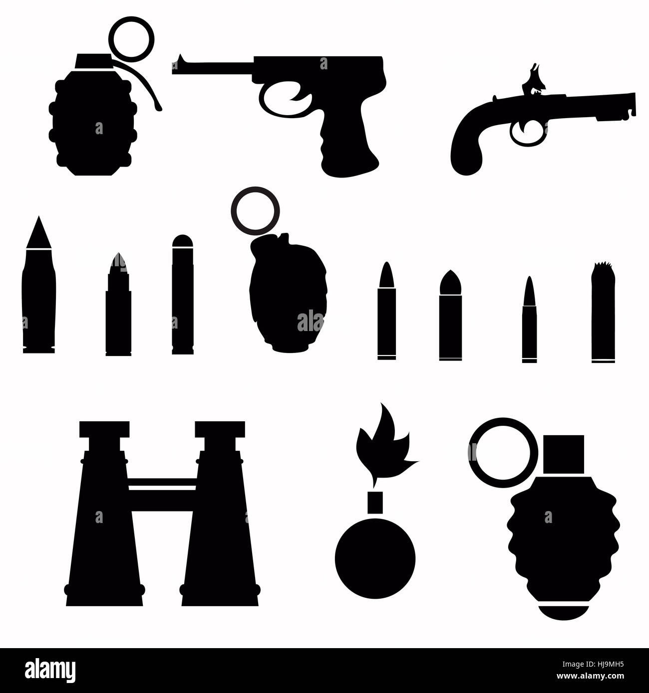 War objects Cut Out Stock Images & Pictures - Alamy