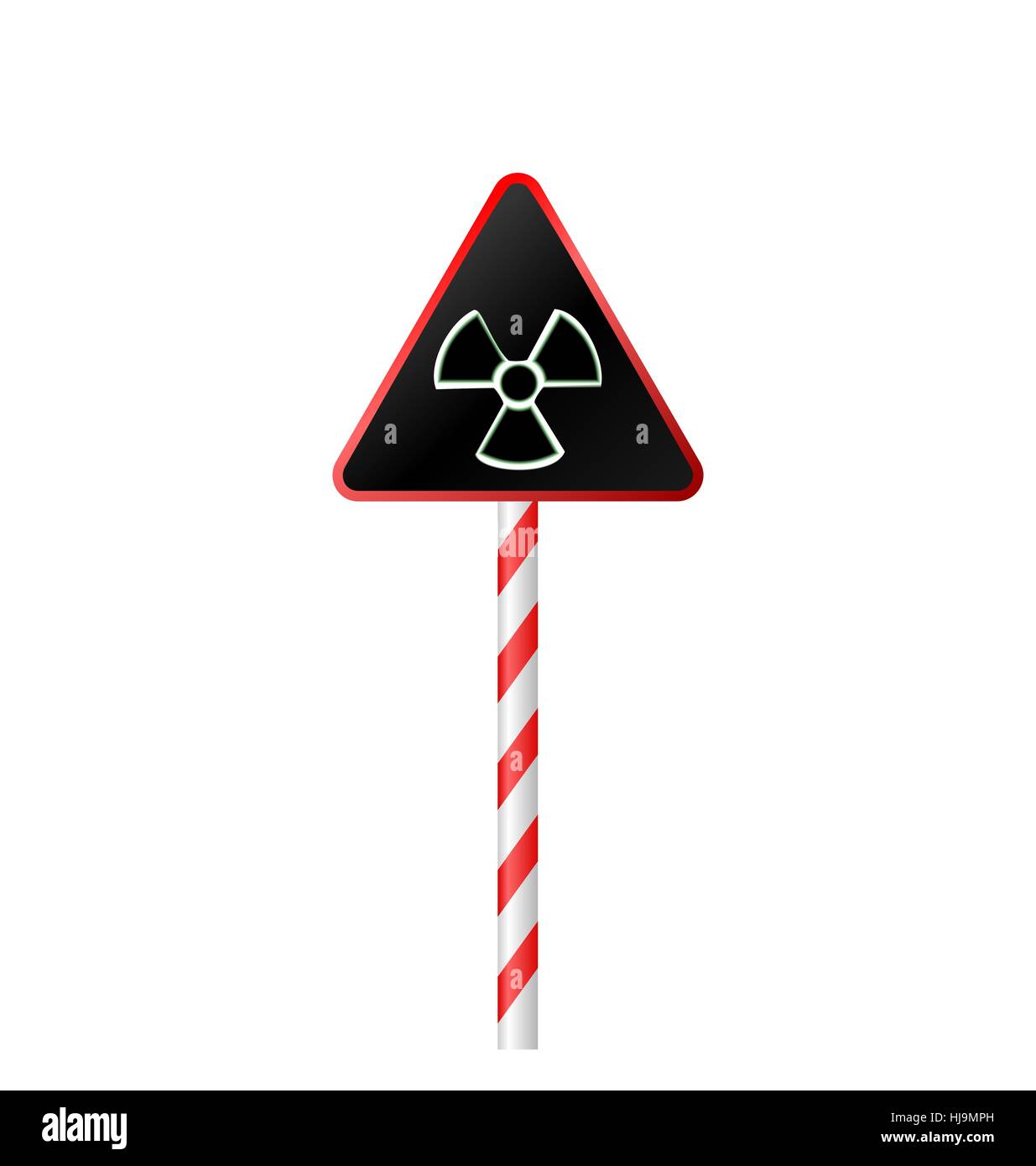 Radiation Hazard Warning Road Sign Stock Photos & Radiation Hazard ...