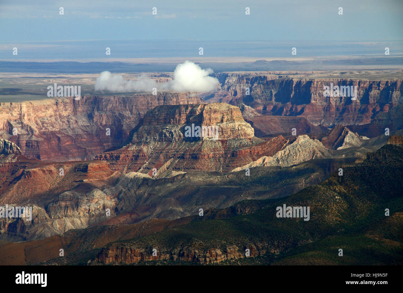 ravine, arizona, natural wonder, thunderclouds, blue, big, large ...