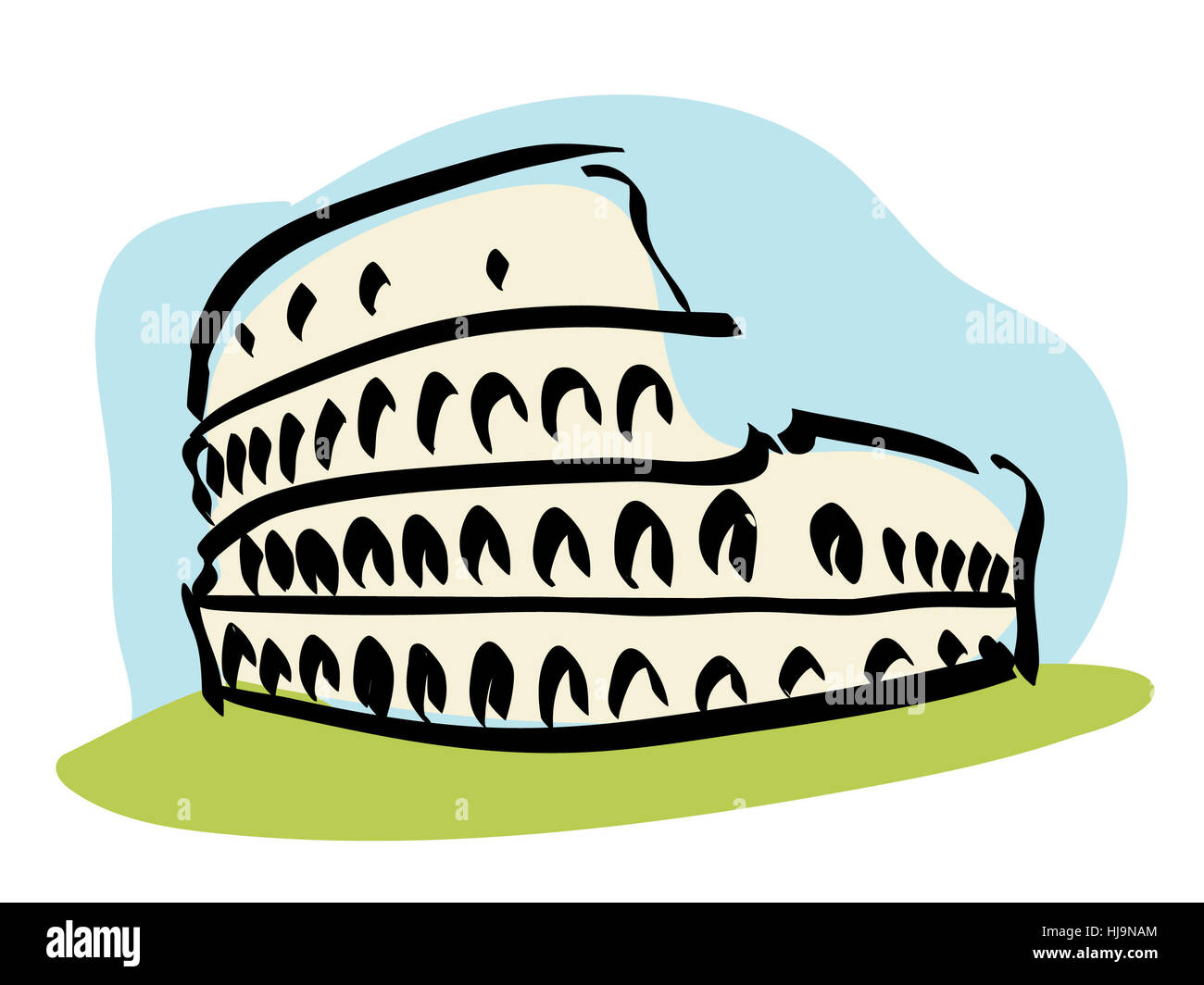 Ancient roman monuments Cut Out Stock Images & Pictures - Alamy