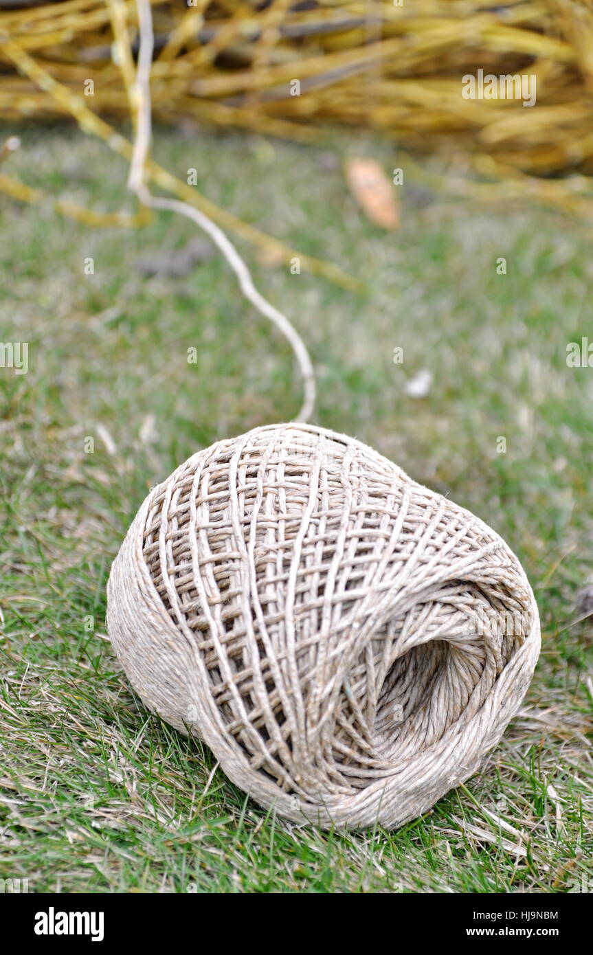 tool, household, closeup, garden, ball, spring, thread, spiral, bind ...