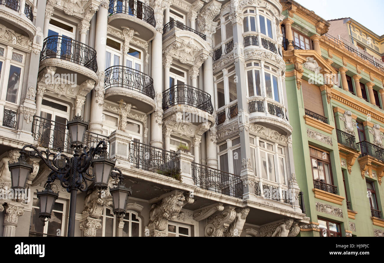 spain, balcony, cities, building, houses, columns, spain, balcony ...