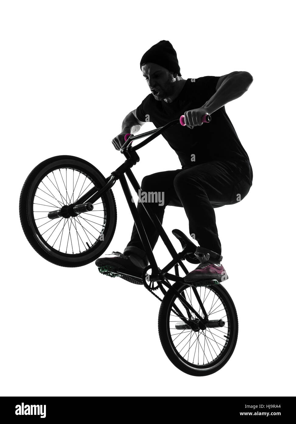 Bike ride silhouette Cut Out Stock Images & Pictures - Alamy