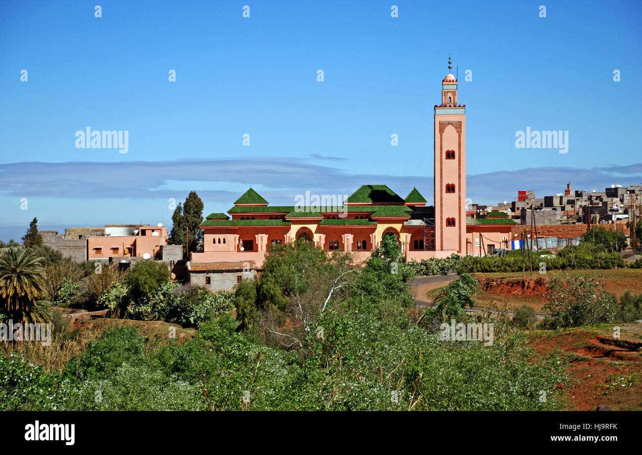 morocco, islam, mosque, community, village, market town, style of ...
