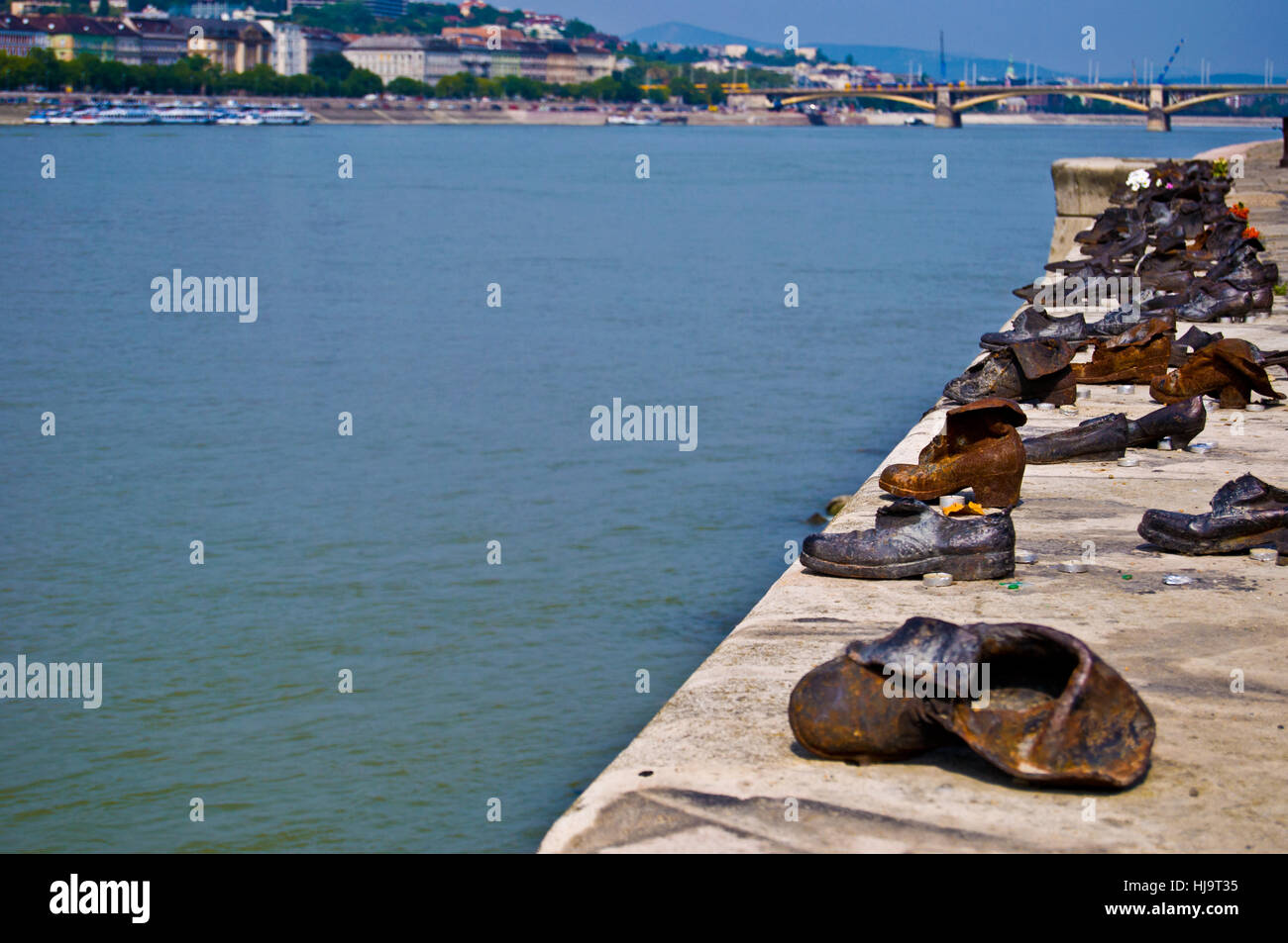 monument, memorial, sculpture, shoes, europe, budapest, danube ...