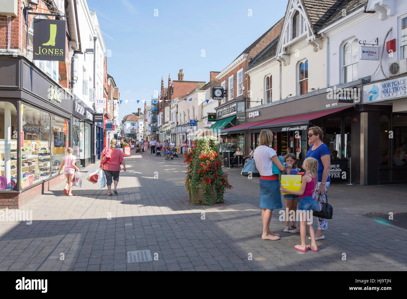 West Street, Horsham, West Sussex, England, United Kingdom Stock Photo ...