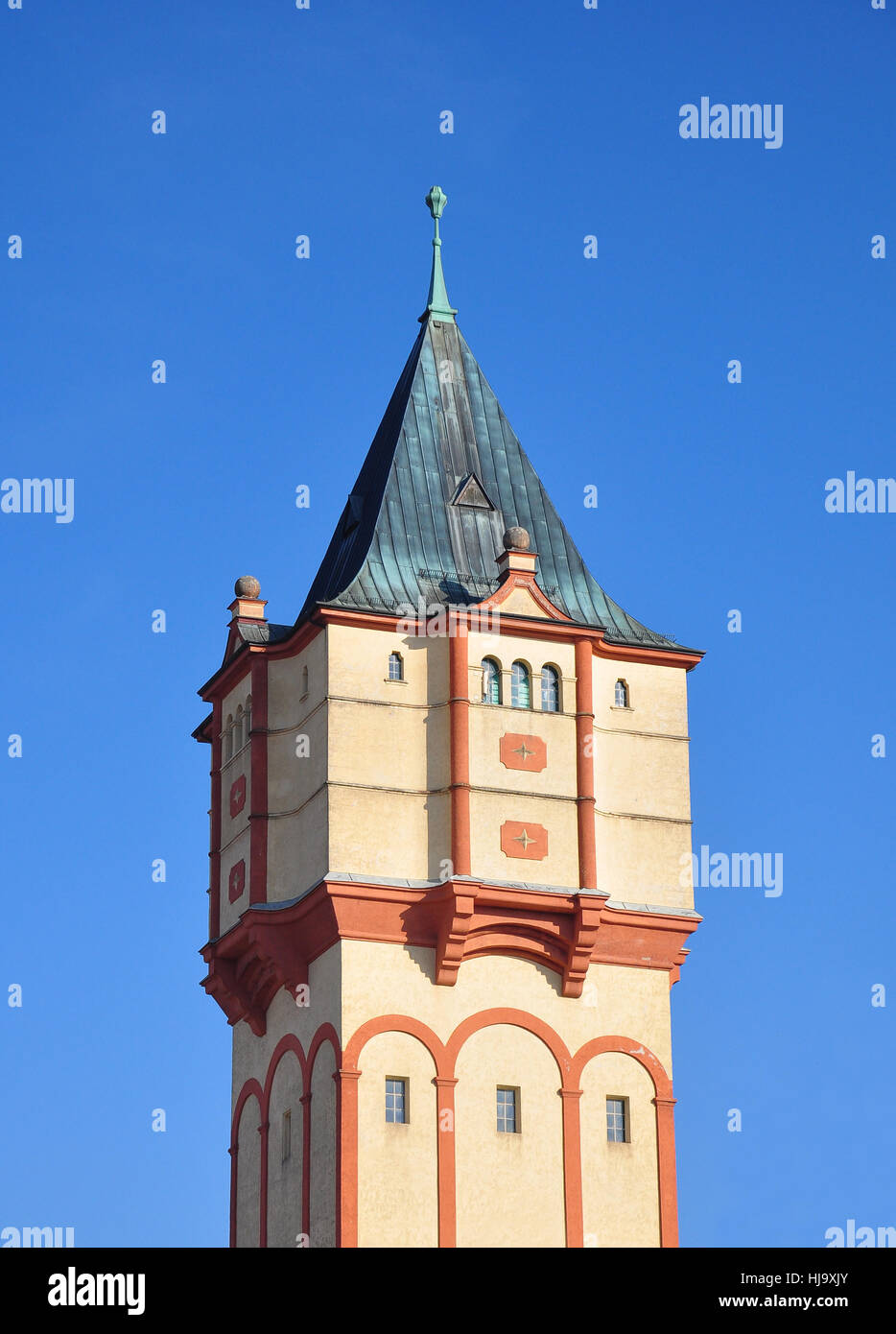 blue, tower, historical, city, town, tourism, germany, german federal ...