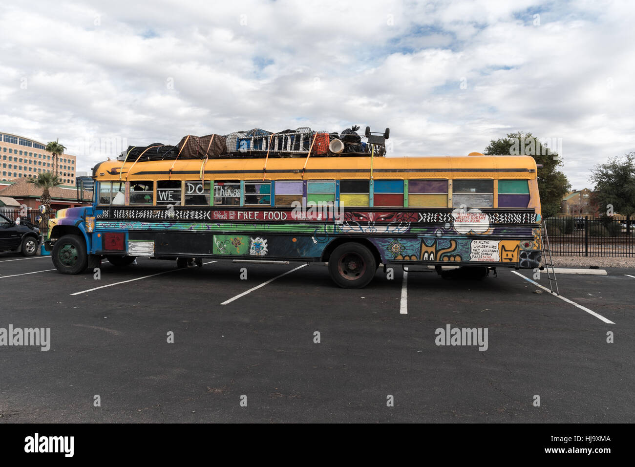Psychedelic school bus hi-res stock photography and images - Alamy